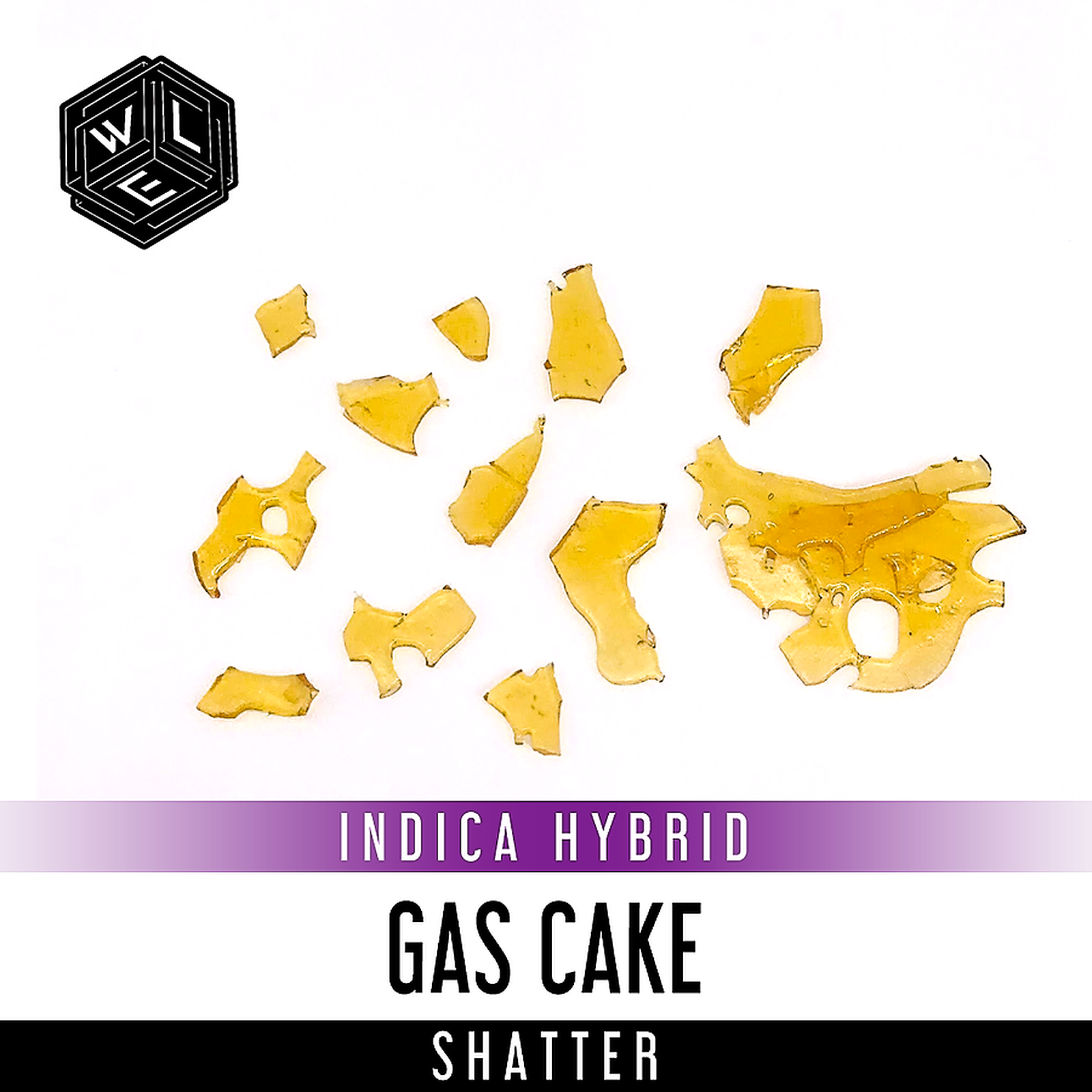 White Label Extracts: Gas Cake Shatter 1 Gram | Leafly
