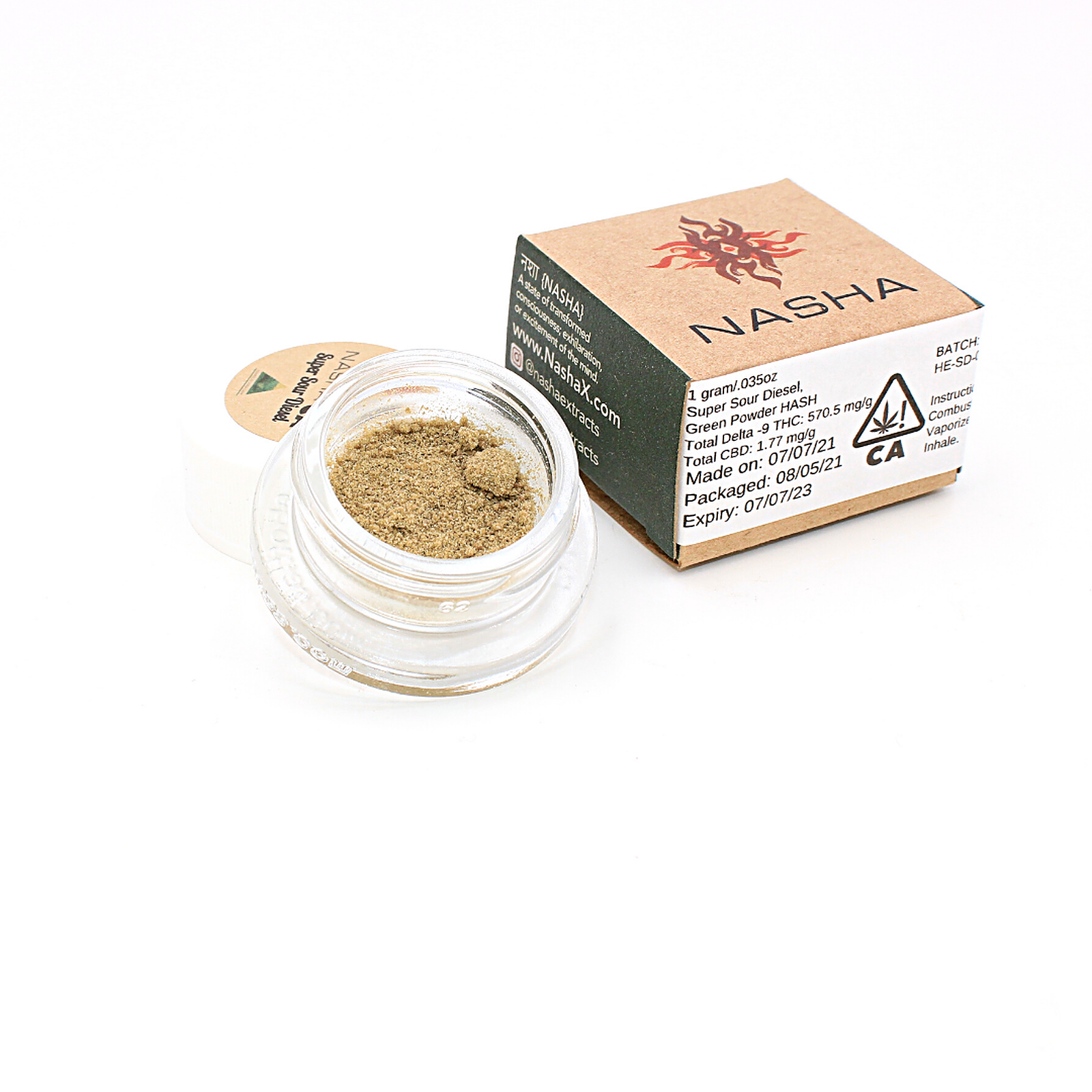 NASHA: Super Sour Diesel Green Powder Hash | Leafly