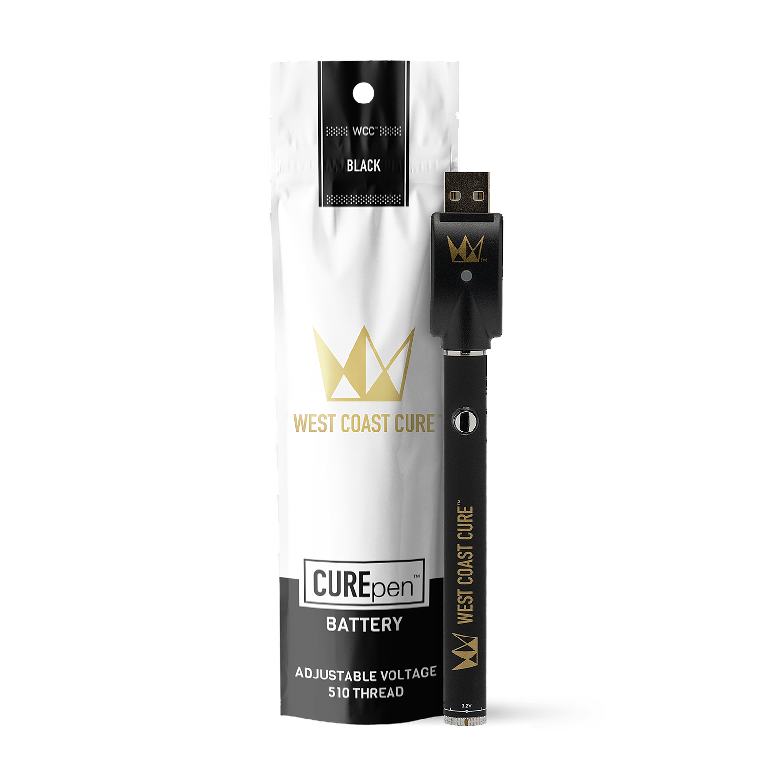 West Coast Cure: CUREpen Battery - Black | Leafly