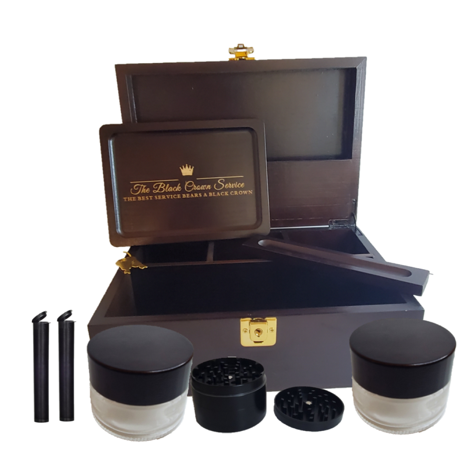 The Black Crown Service: Smoker's Stash Box | Leafly
