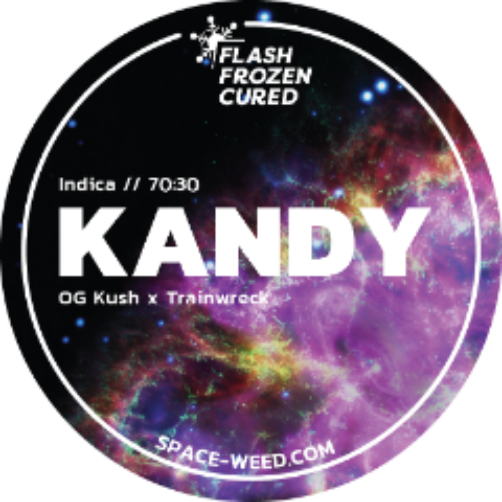 Space Weed by CannaGenesis: Kandy | Flash Frozen Cured | Leafly