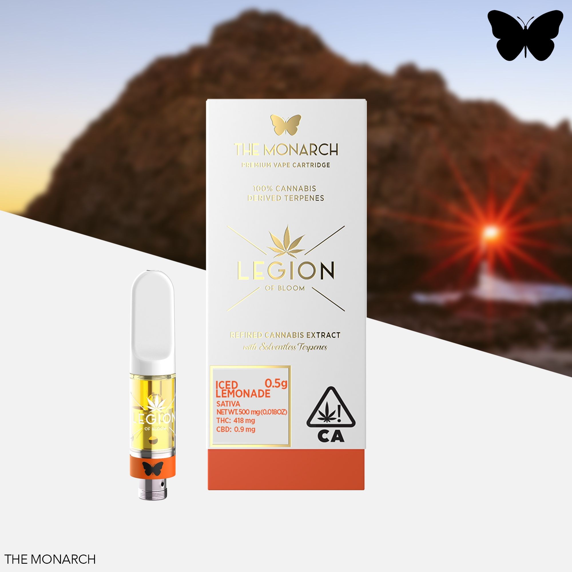 Legion of Bloom: Monarch | Iced Lemonade .5 Gram Cartridge | Leafly