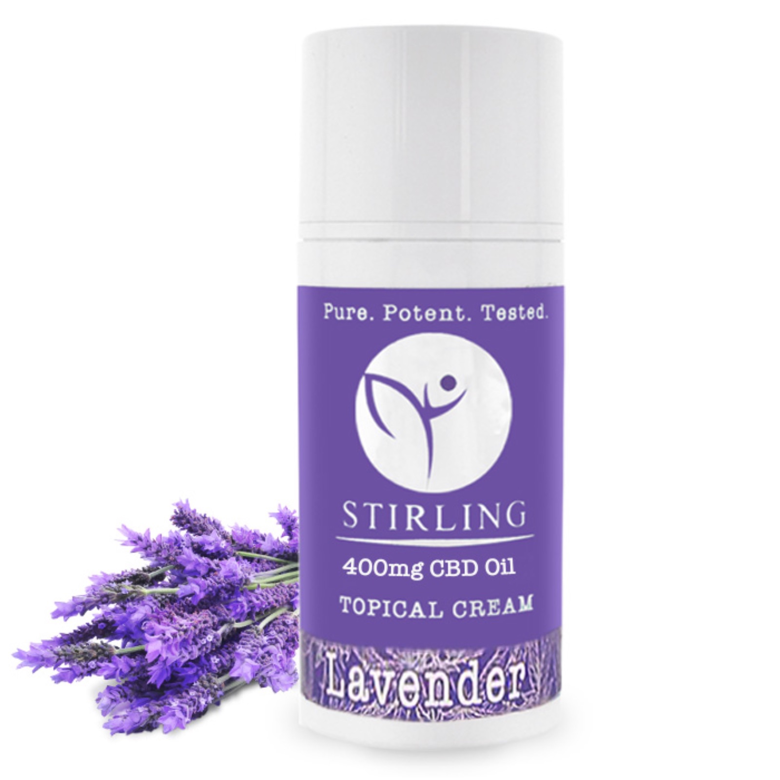 Stirling CBD Oil: 400mg CBD/Lavender Lotion | Feel Instant Relief ...