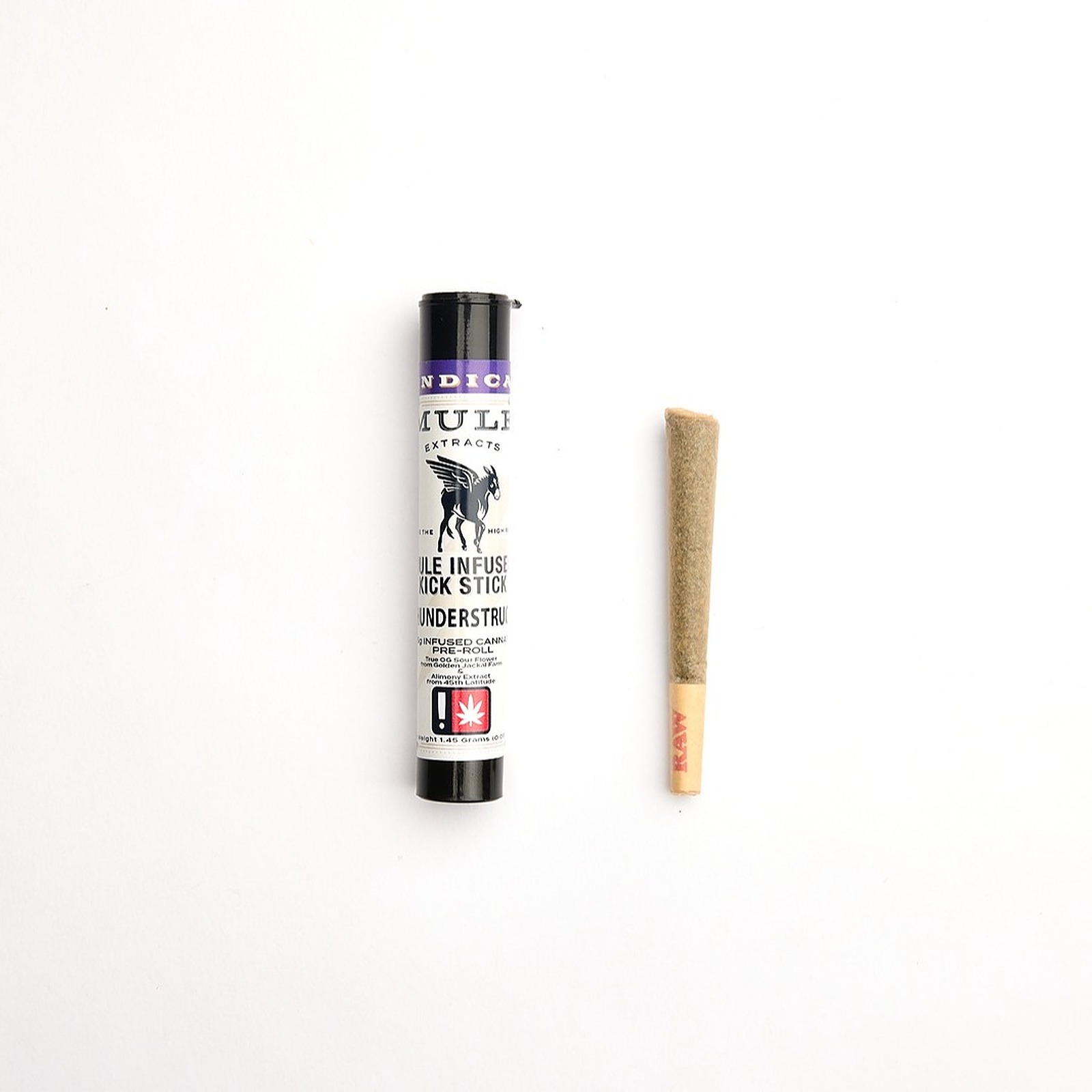 Mule Extracts: 1.25g Kick Stick Infused Pre-Roll Dough G Kush Indica ...