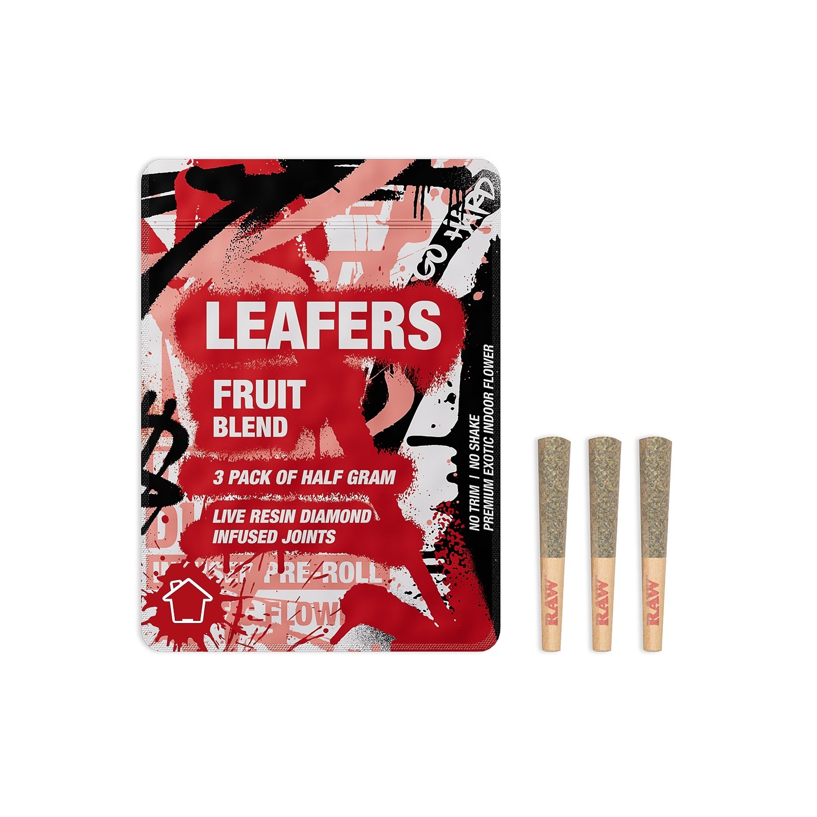 Leafers: Leafers Live Resin Diamond Infused Joint (.5g 3pk)- Fruit ...