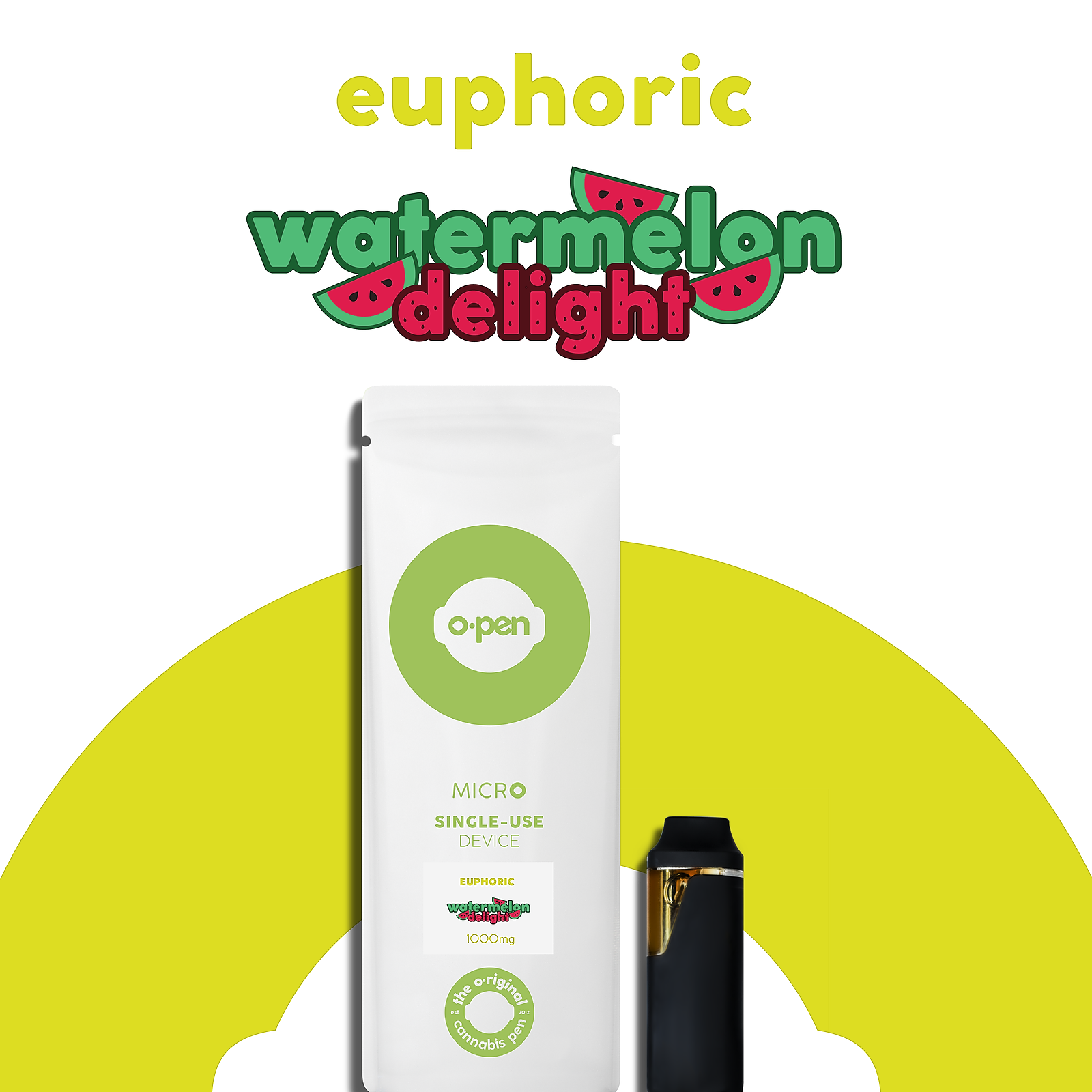 O.pen: O.pen Micro - Watermelon Delight - 1,000mg All-In-One Vape Pen ...