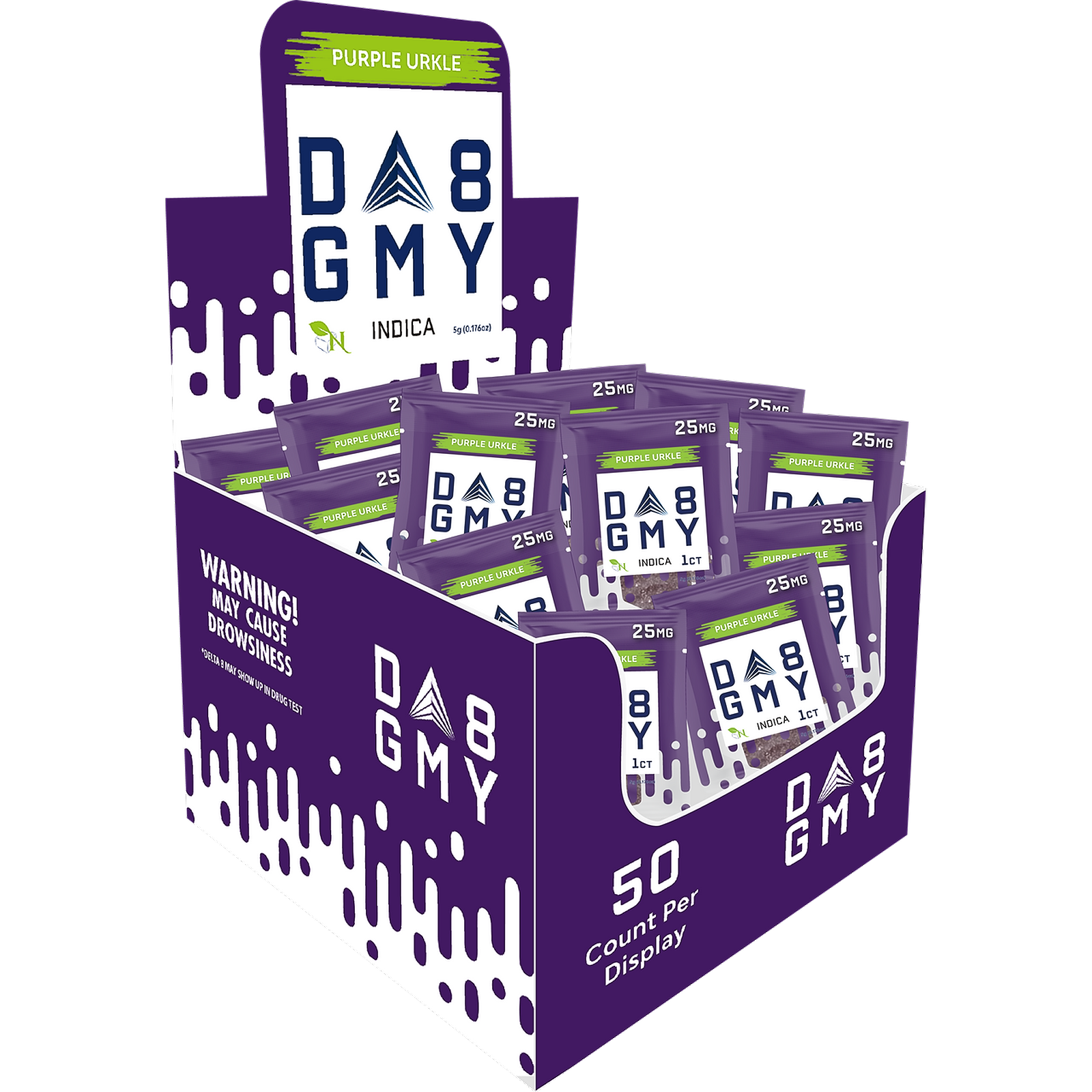 A Gift From Nature: Delta 8 Gummy Purple Urkle 25mg - 50 Count | Leafly