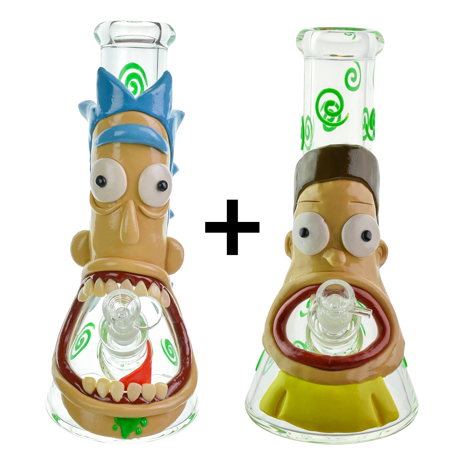 Everything 420: Cartoon Duo Bong - 13in | Leafly
