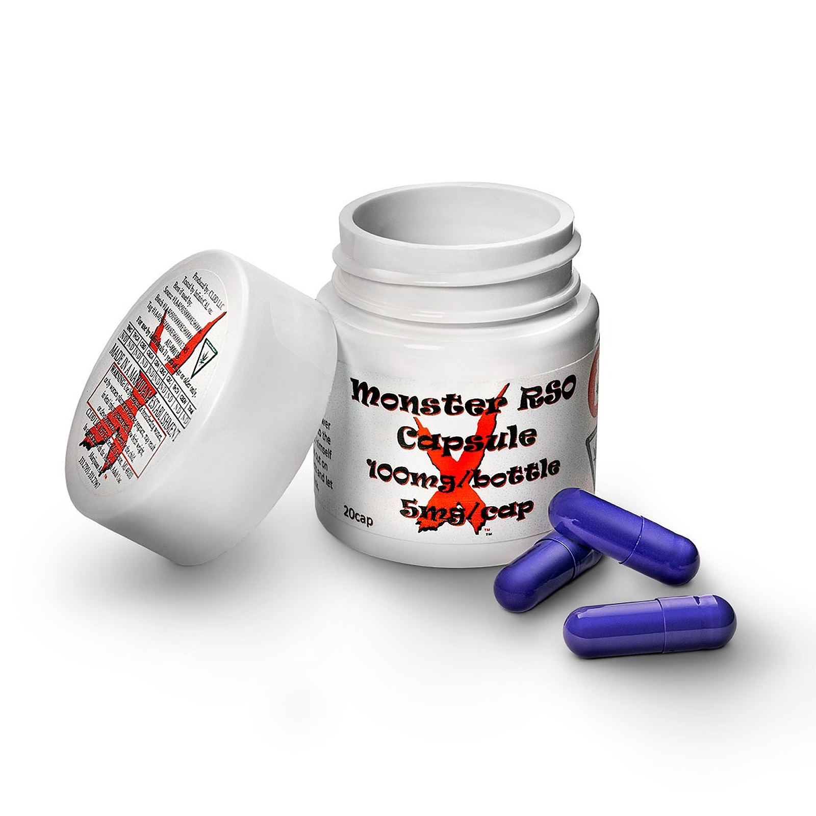 Monster Xtracts: RSO Capsules 100mg 20-Pack | Leafly