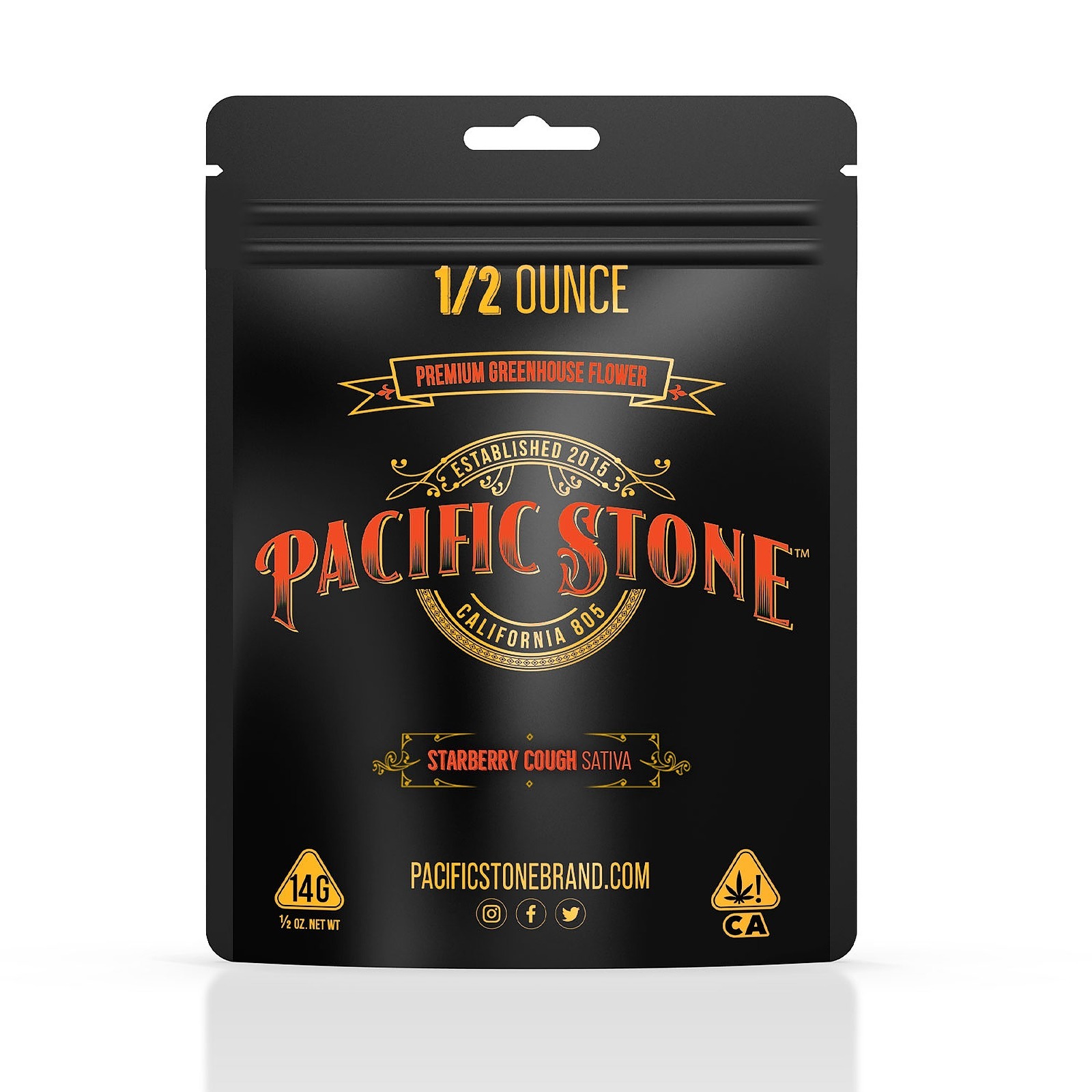Pacific Stone: Pacific Stone | Starberry Cough Sativa (14g) | Leafly
