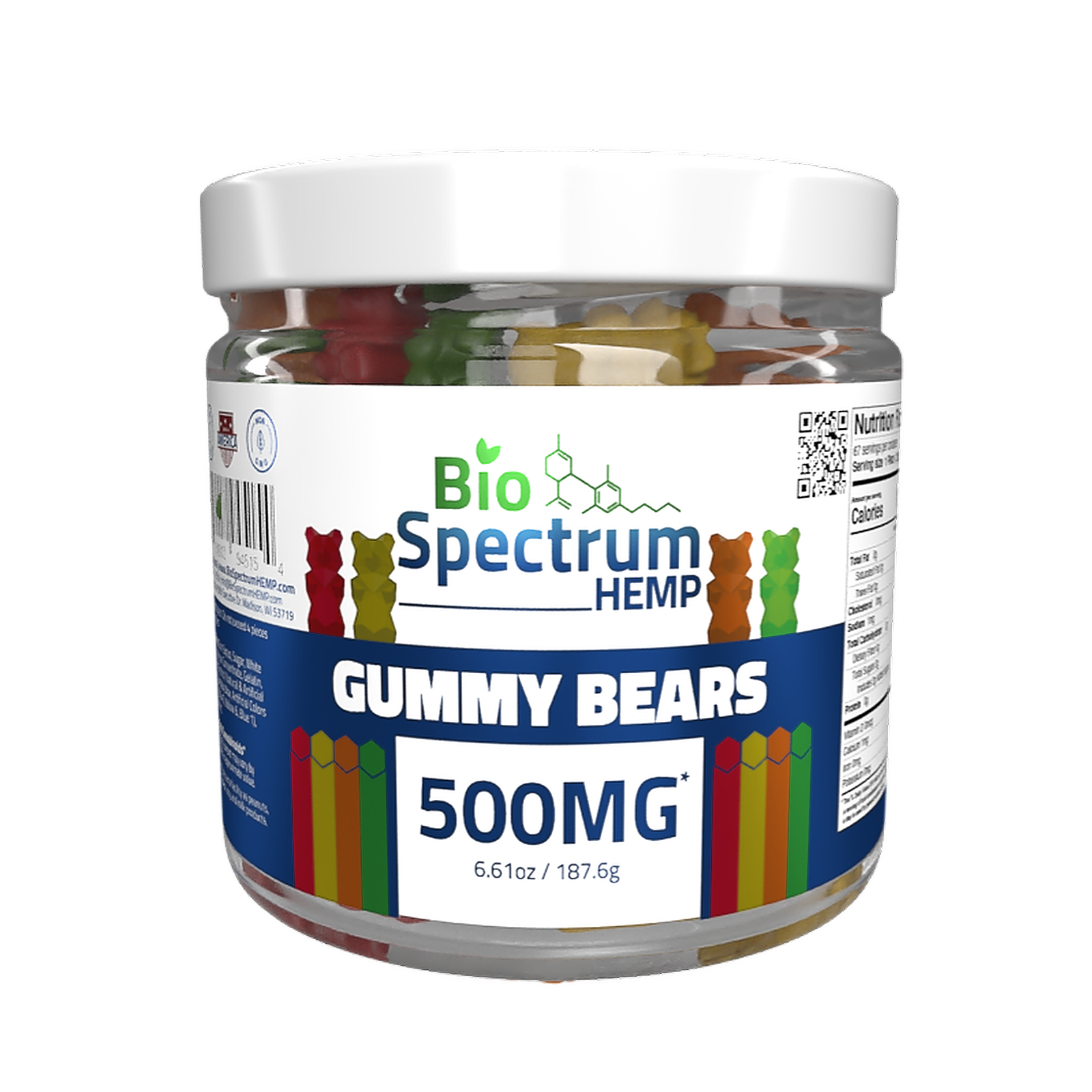 BioSpectrum Hemp: Biospectrum Hemp Gummy Bears 500mg | Leafly