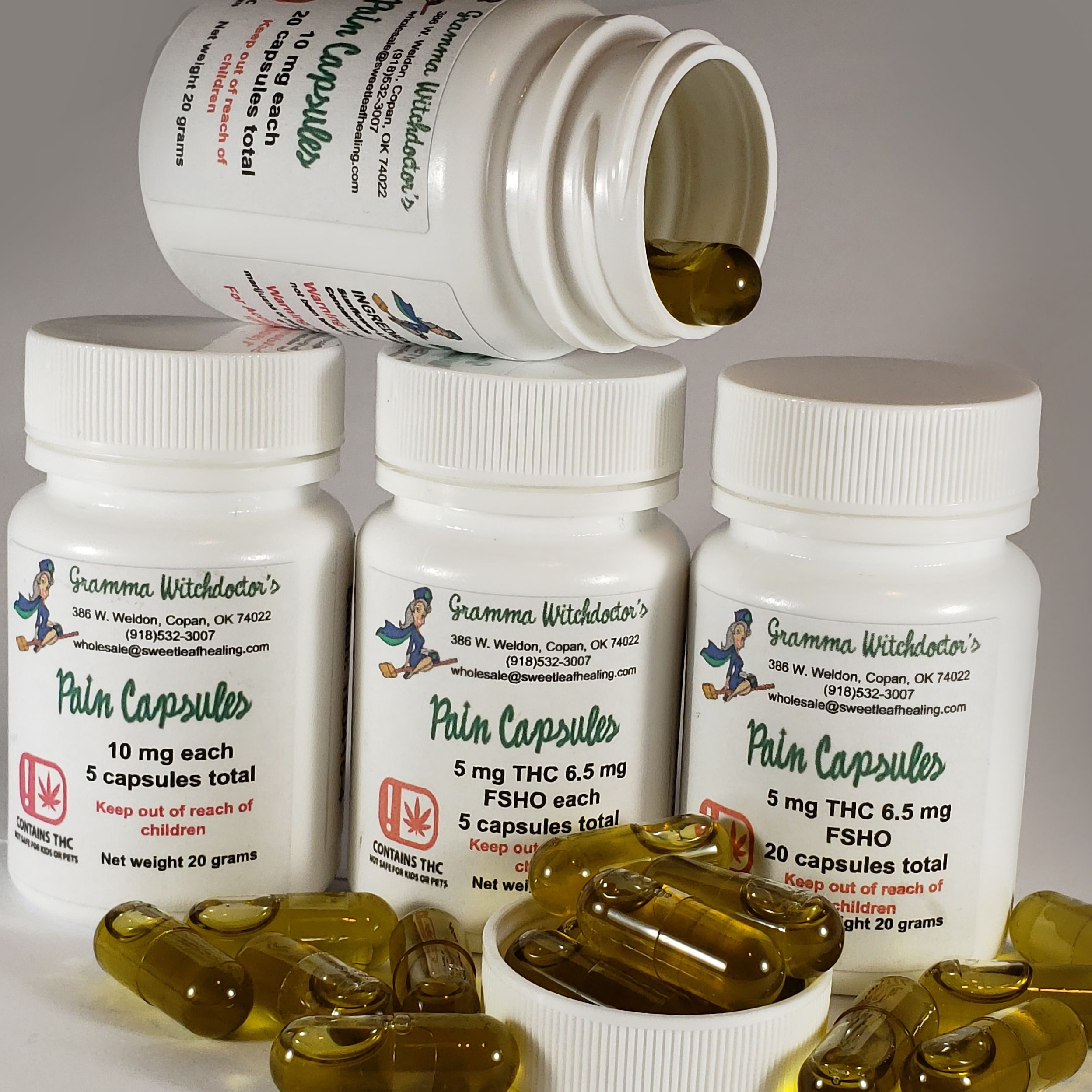 Gramma Witchdoctor's: Pain Capsules | Leafly