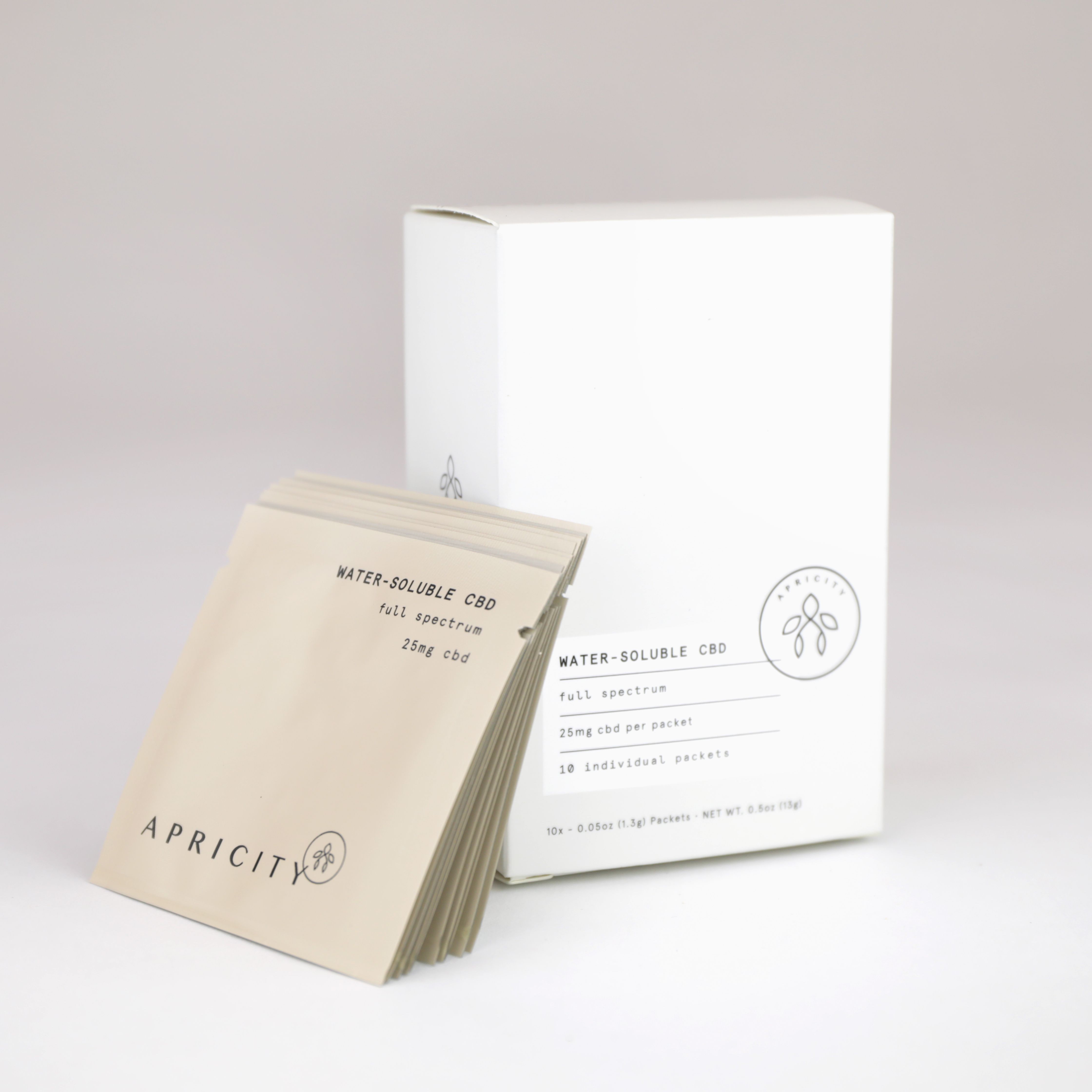 Apricity: 250mg Full Spectrum Water-Soluble CBD (10x individual dose ...