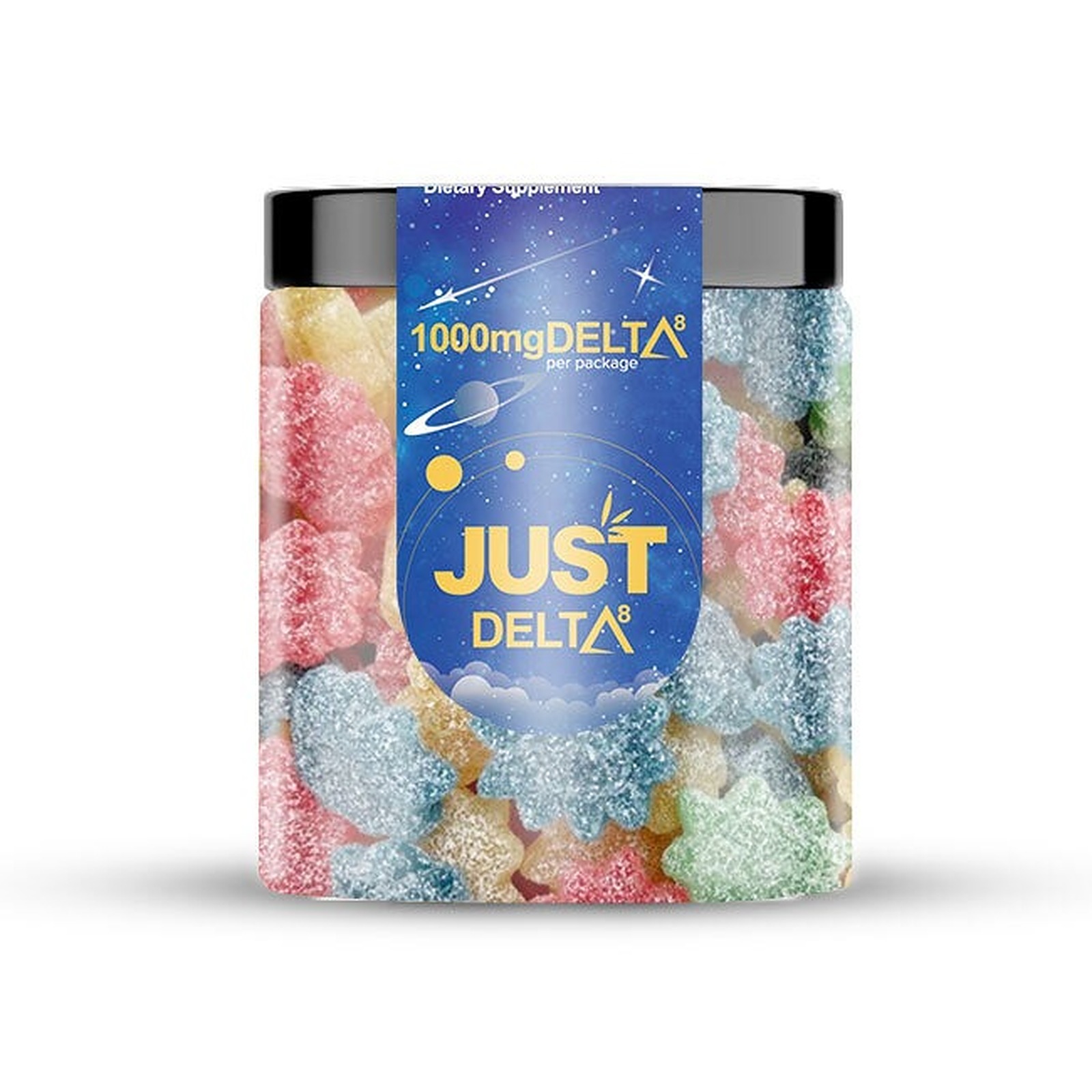 JustCBD: Delta 8 Gummies Sour Burst 1000mg | Leafly