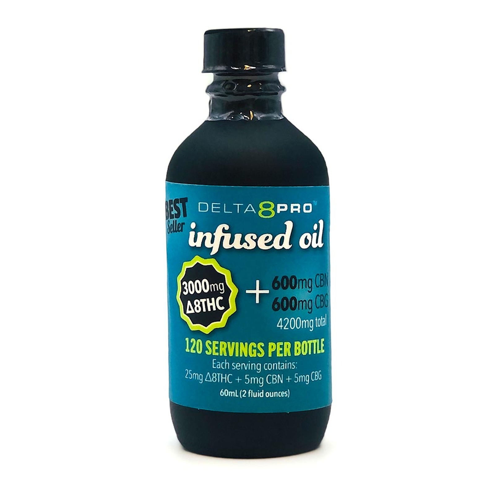 Delta 8 Pro: Delta-8 THC, CBG, and CBN 4200mg Tincture 60ml | Leafly