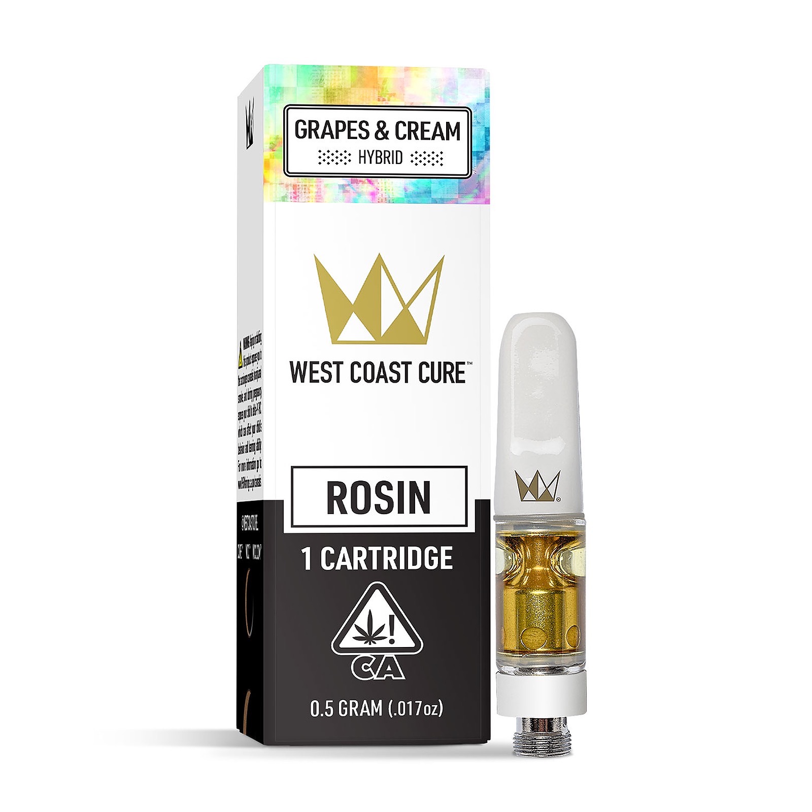 West Coast Cure: Grapes and Cream Rosin Cartridge - 0.5g | Leafly