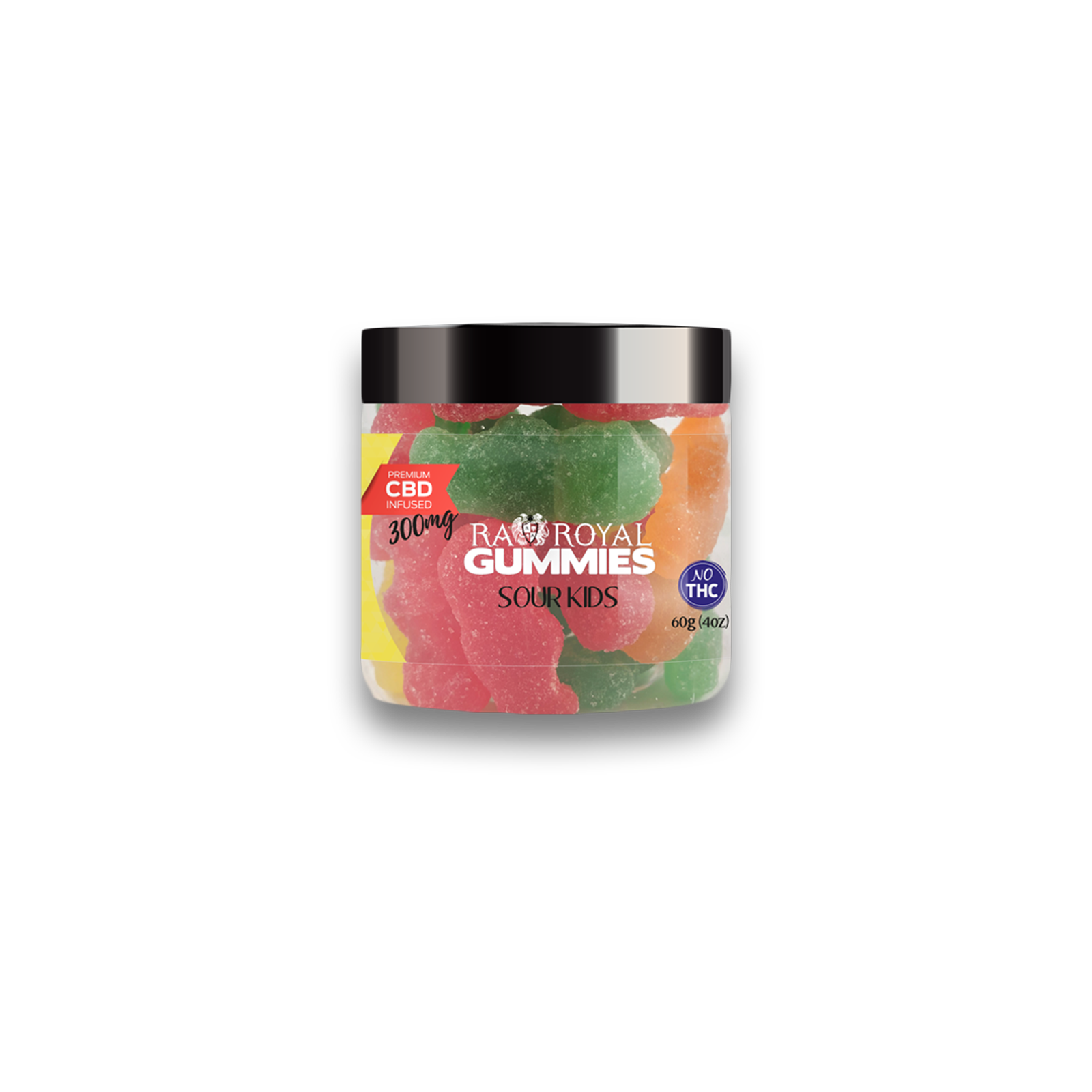RA Royal: R.A. Royal Gummies: CBD Sour Kids Gummy Jar (300 MG) | Leafly