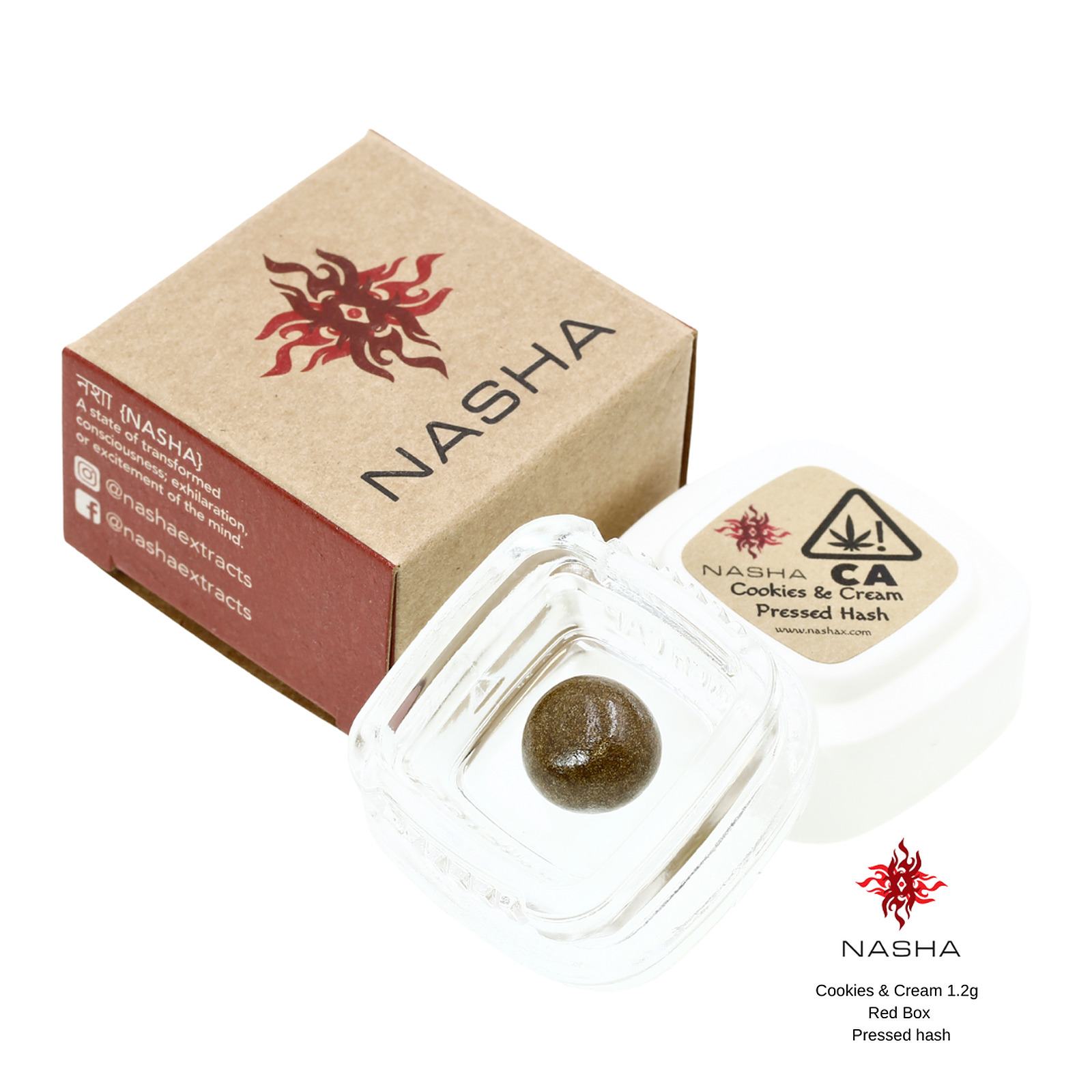 NASHA: Cookies & Cream Red Pressed 1.2g (Coastal Prairie) | Leafly