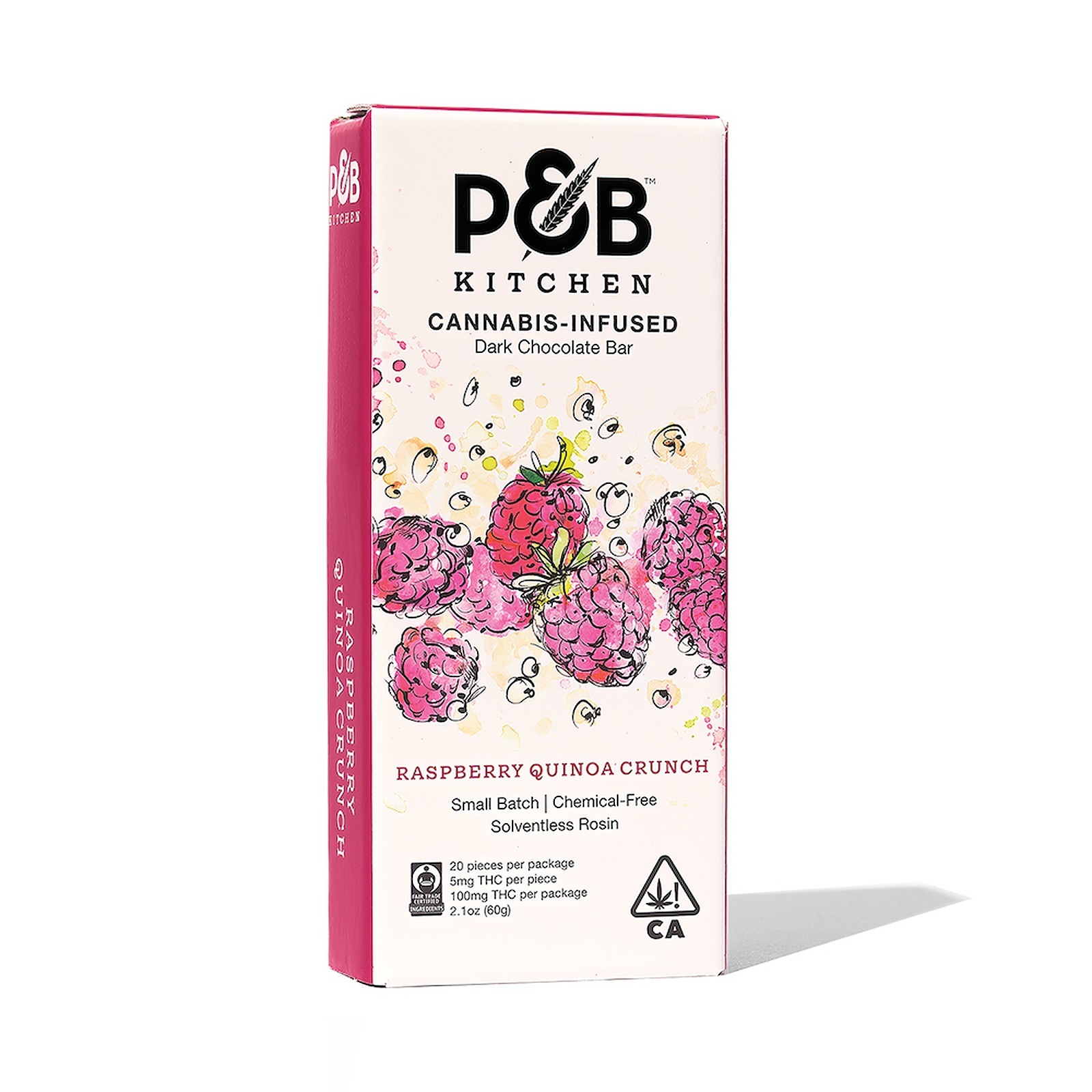 P&B Kitchen: Raspberry Quinoa Crunch Dark Chocolate Bar | Solventless ...