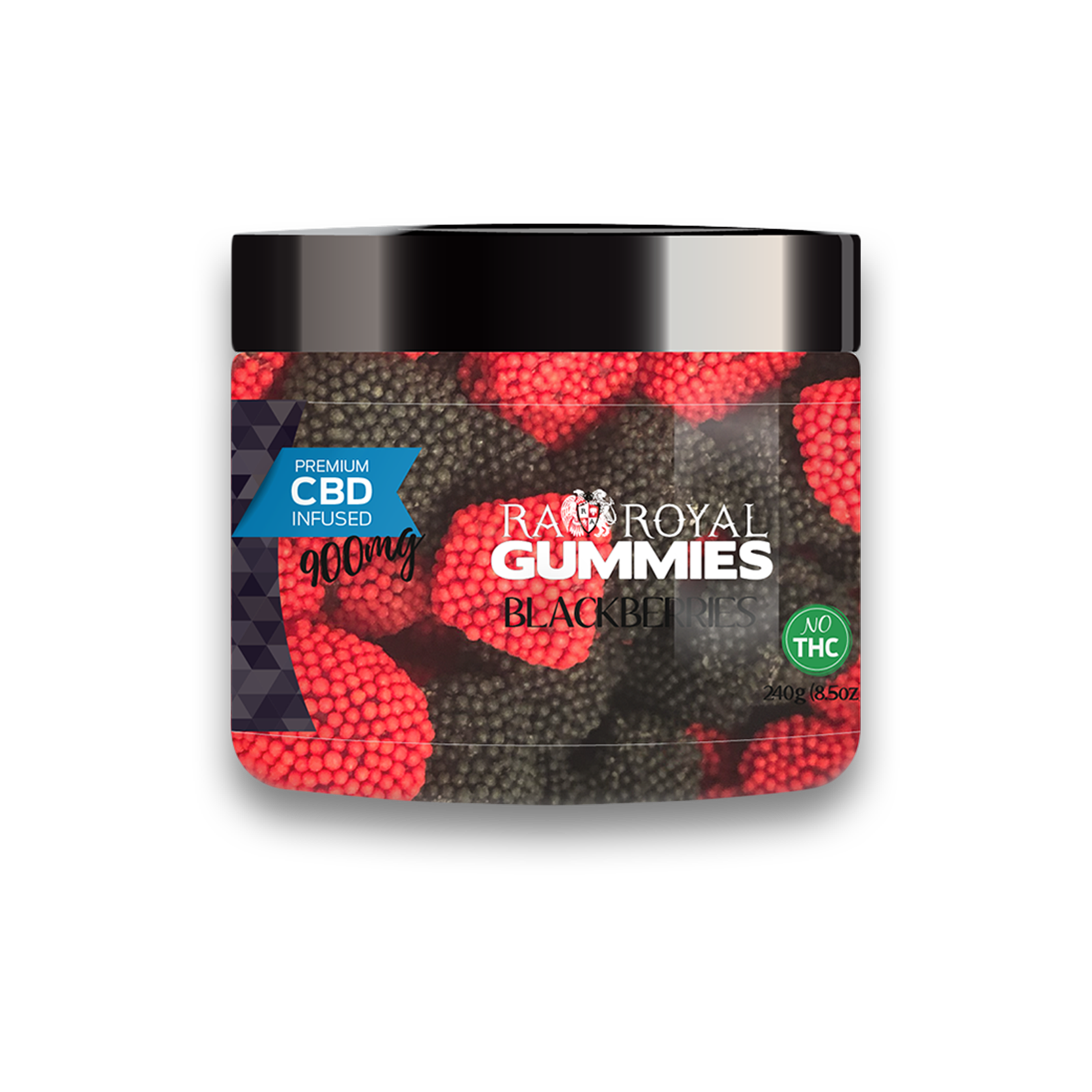 RA Royal: R.A. Royal Gummies: CBD Blackberry Gummy Jar (900 MG) | Leafly