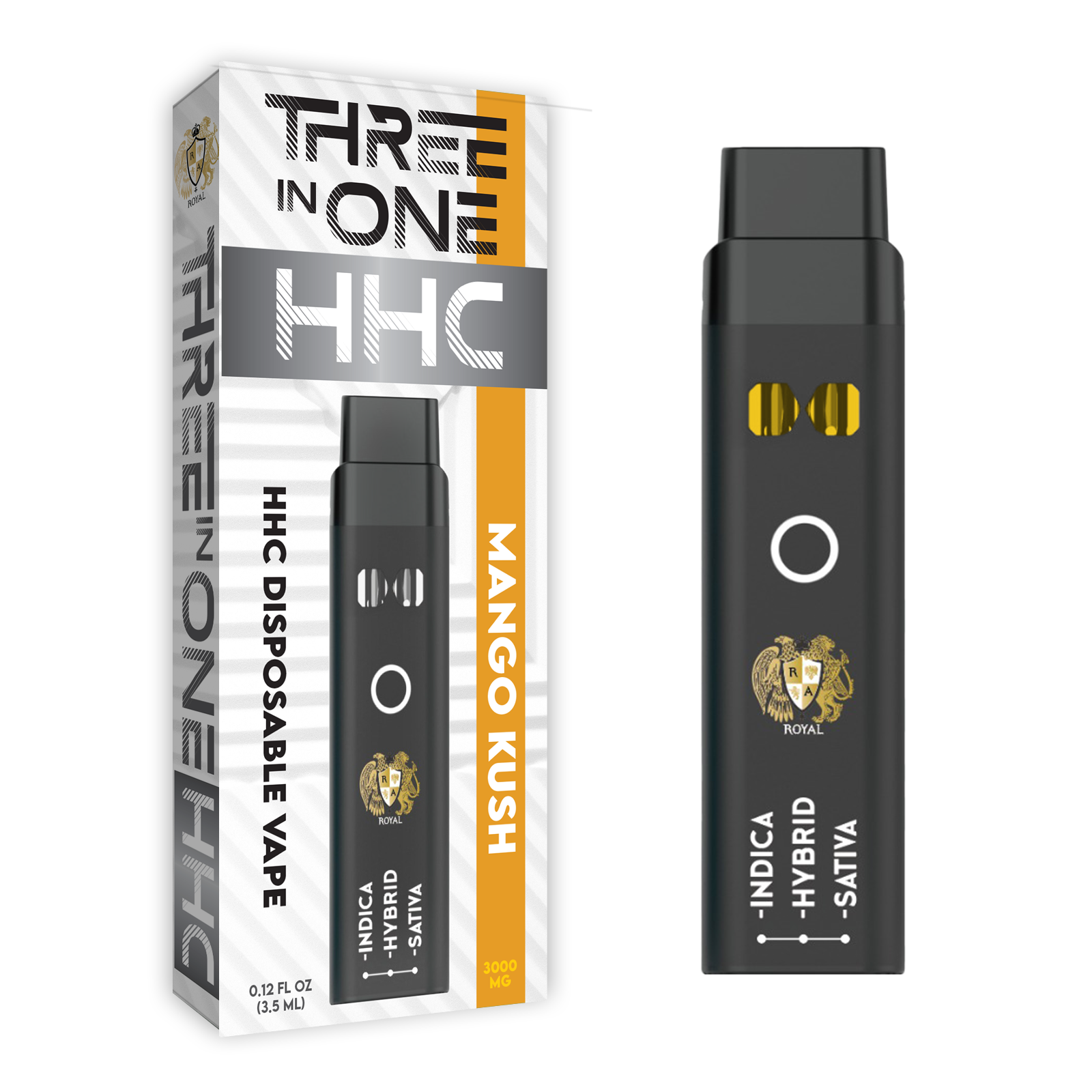RA Royal: R.A Royal HHC Three in One Disposable: Mango Kush (3000MG ...