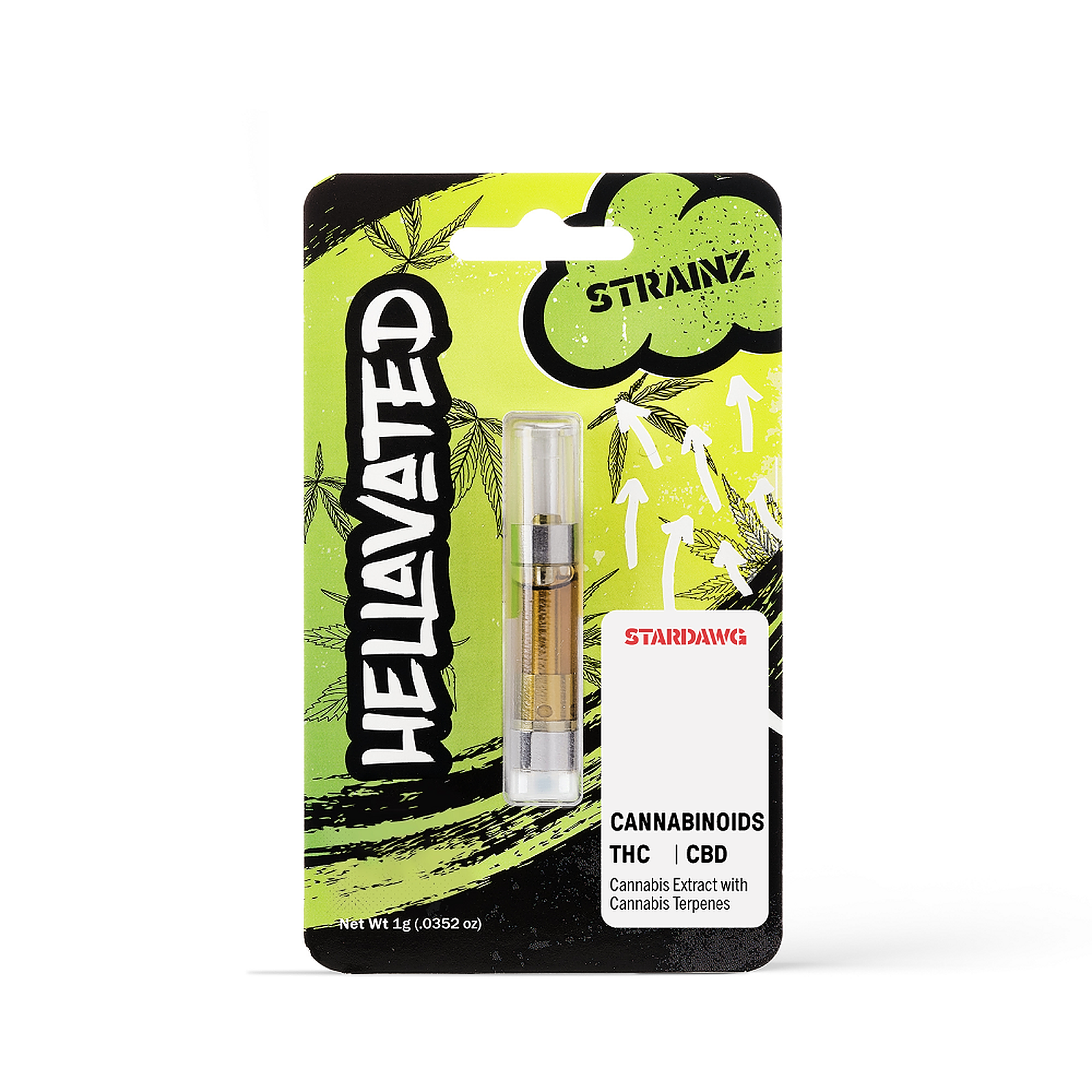 Hellavated: Stardawg Strainz Cartridge 1g | Leafly