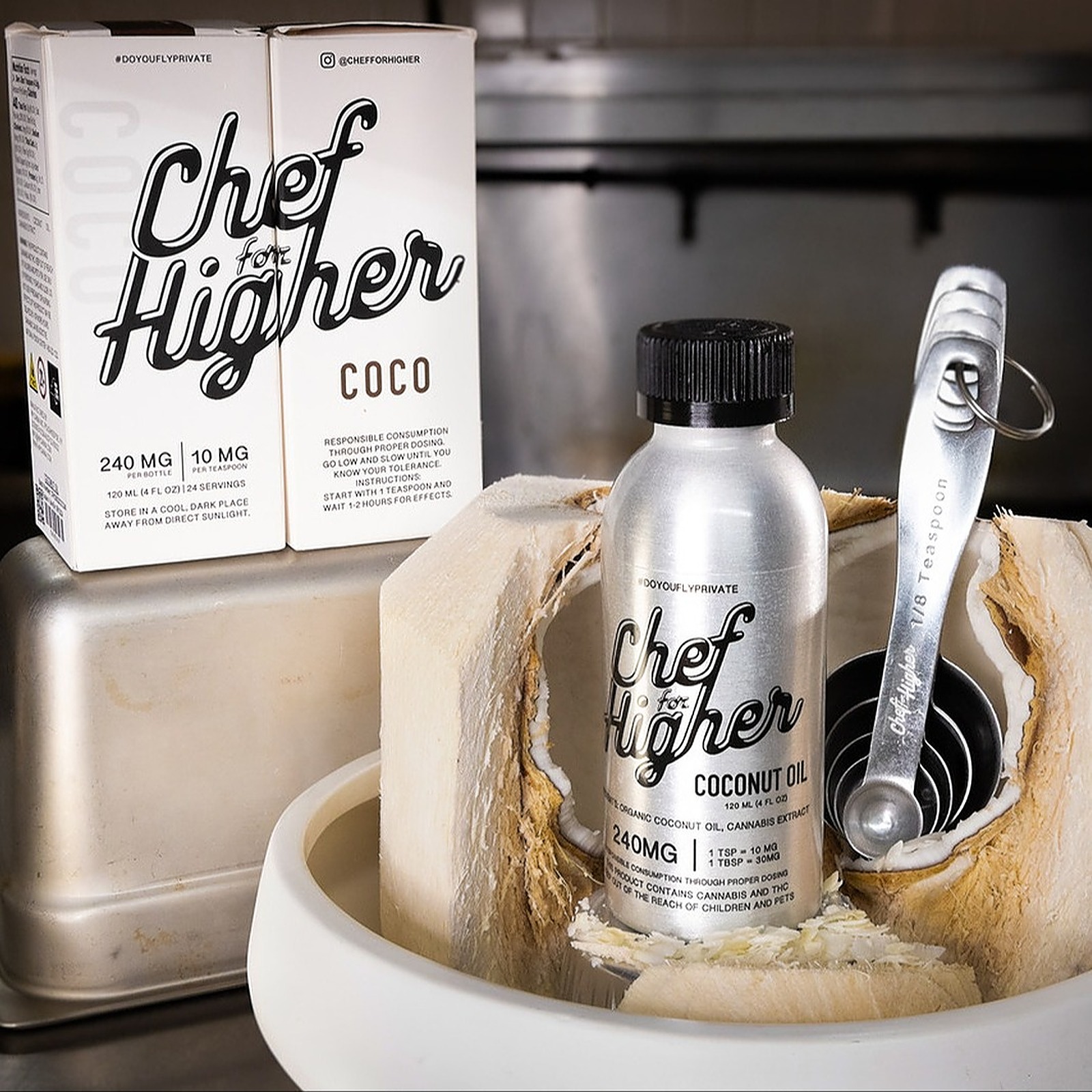 Chef for Higher: Chef For Higher - Coconut Oil - 240mg | Leafly