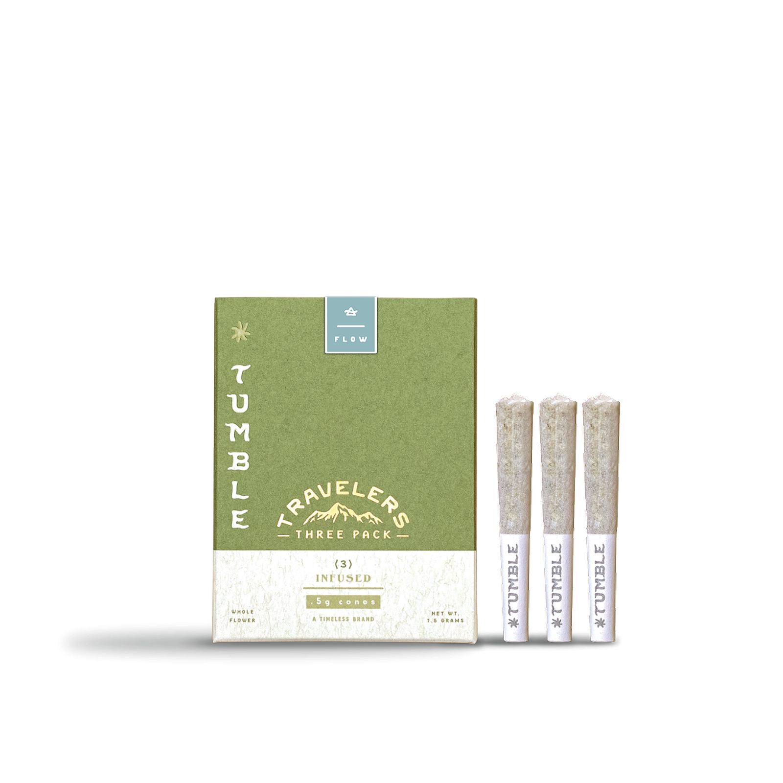 Timeless Vapes: Tumble Peach Ringz Infused Pre-Roll 0.5g - 3pk (Flow ...