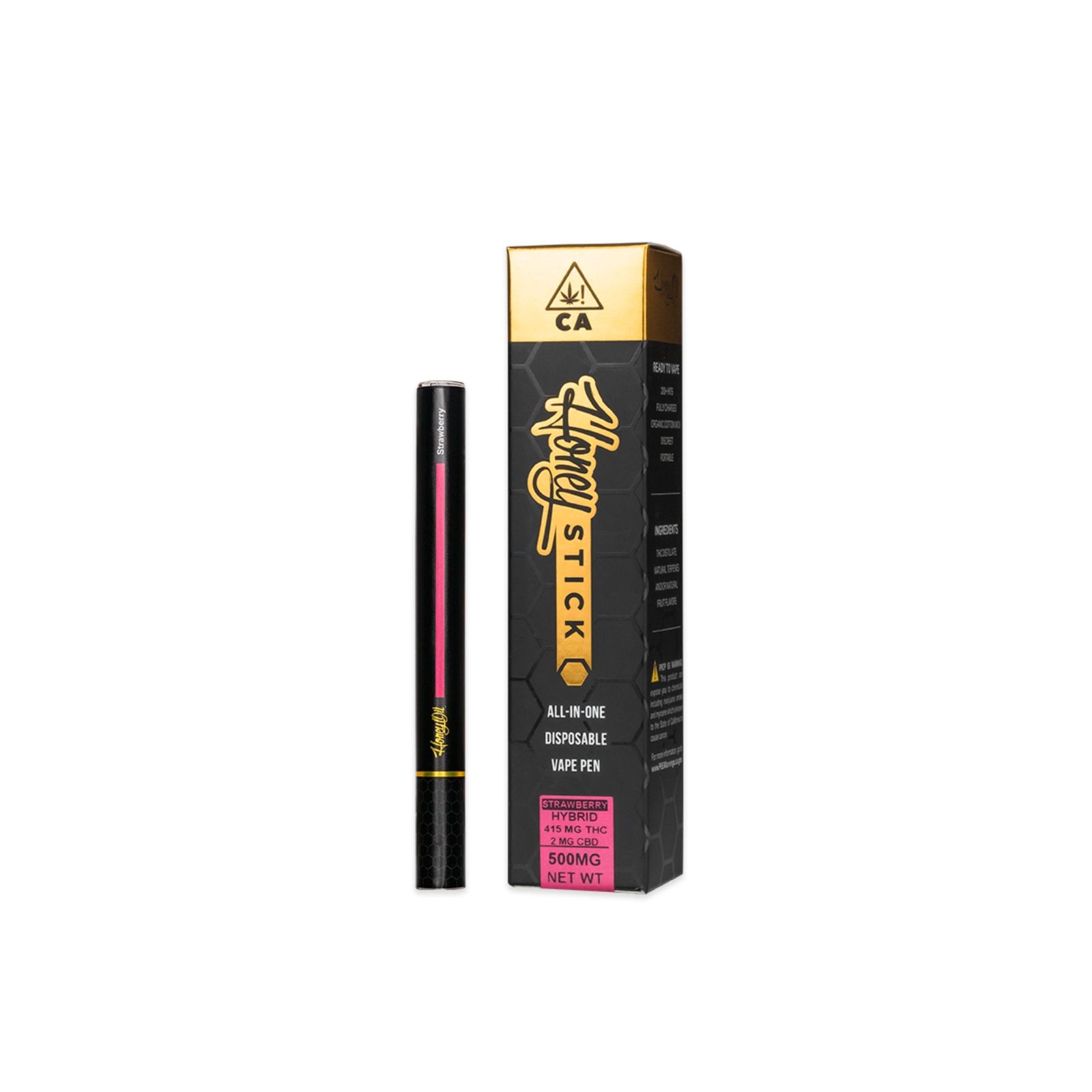 Honey Oil: Strawberry THC Disposable Vape | Leafly