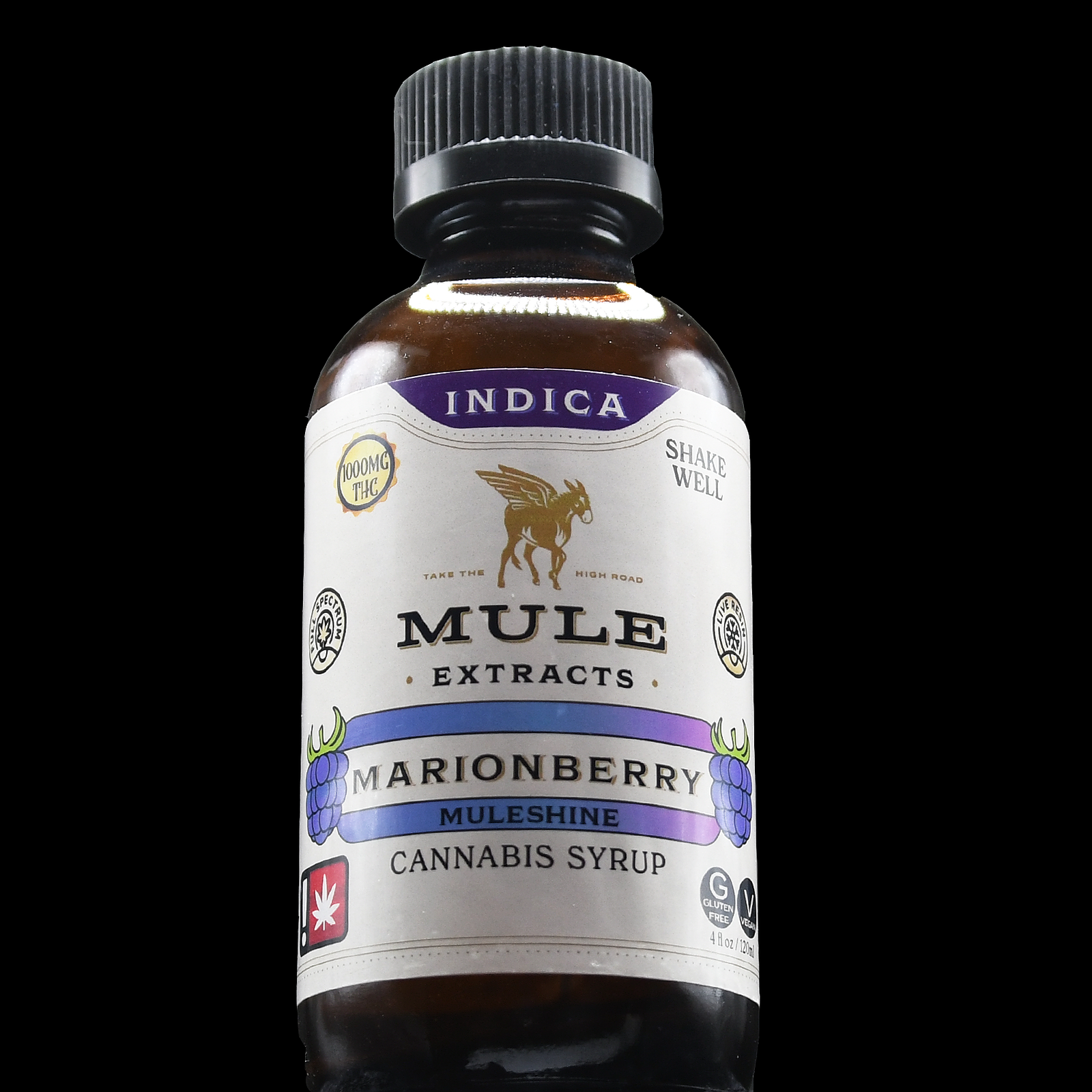 Mule Extracts: 1000mg Marionberry Muleshine Indica | Leafly