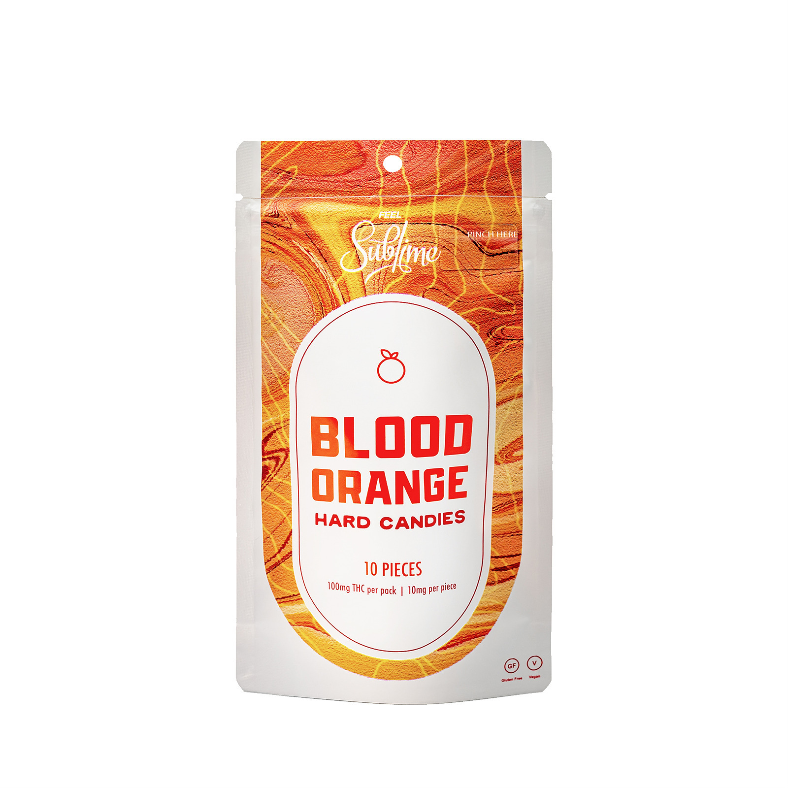 Sublime Brands: Blood Orange Hard Candy 100mg | Leafly