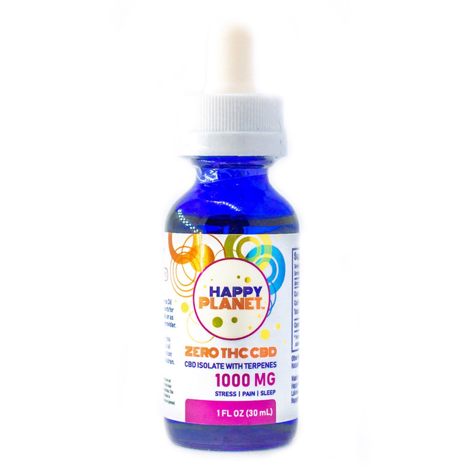 Happy Planet CBD: 1000MG | CBD Oil Tincture - Zero THC | Leafly