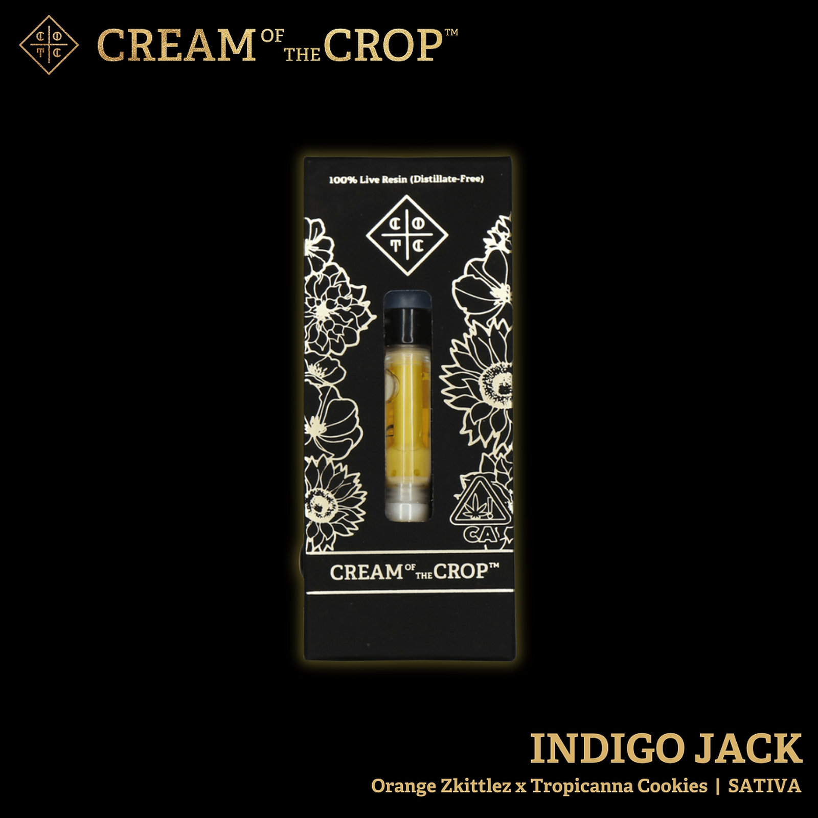 Cream of the Crop Gardens: Indigo Jack | Live Resin Vape Cartridge | 1g ...