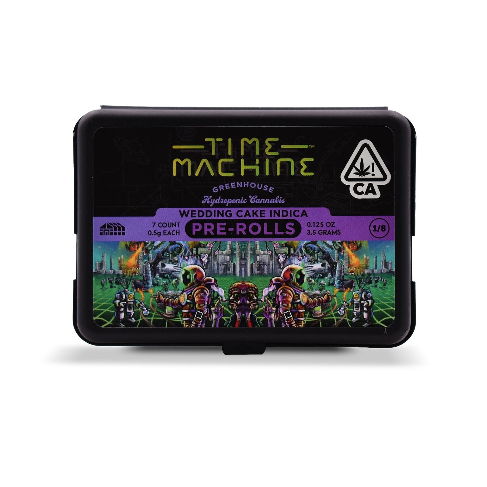 Time Machine: Time Machine Pre-Roll .5g Indica Wedding Cake 7-Pack 3.5g ...