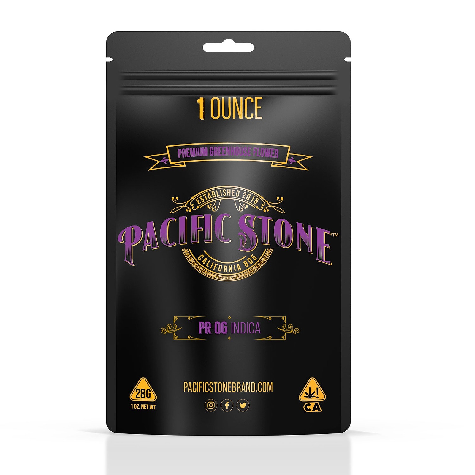 Pacific Stone: Pacific Stone | PR OG Indica Flower (28g) | Leafly