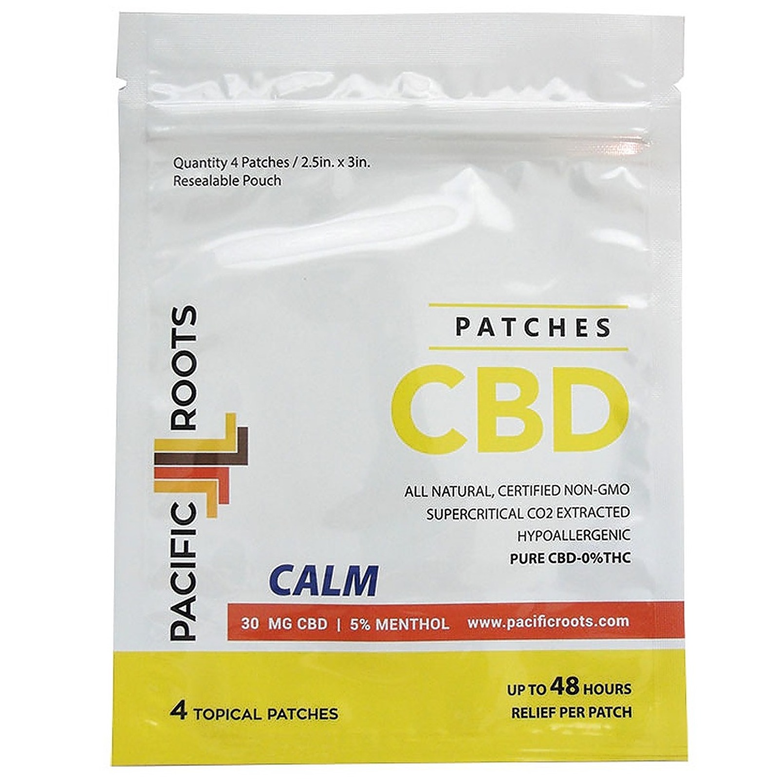 Pacific Roots: CALM TRANSDERMAL CBD PATCH | Leafly