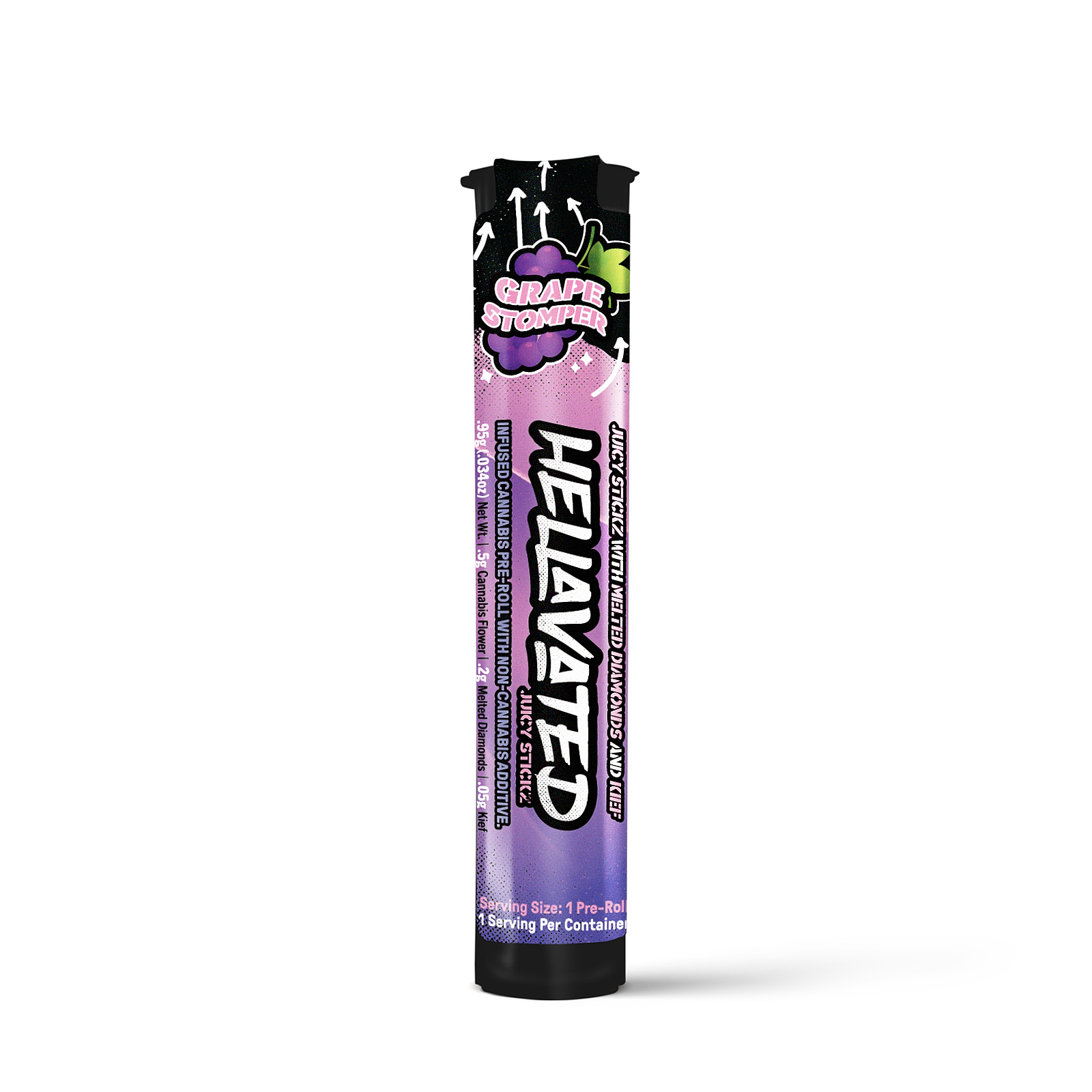 Hellavated: Grape Stomper Juicy Stickz .75g | Leafly
