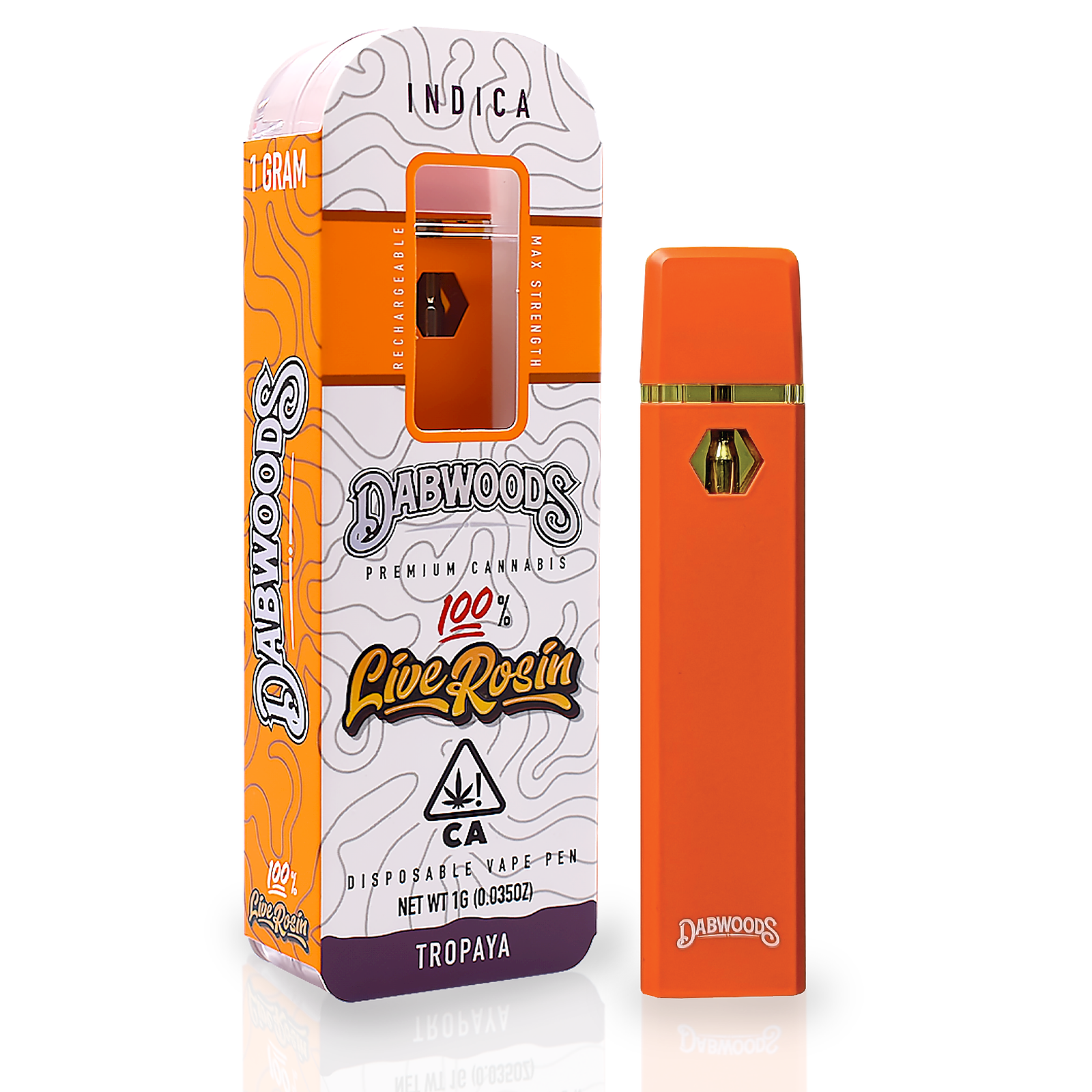 Dabwoods: DABWOODS ALL IN ONE LIVE ROSIN 1G TROPAYA | Leafly