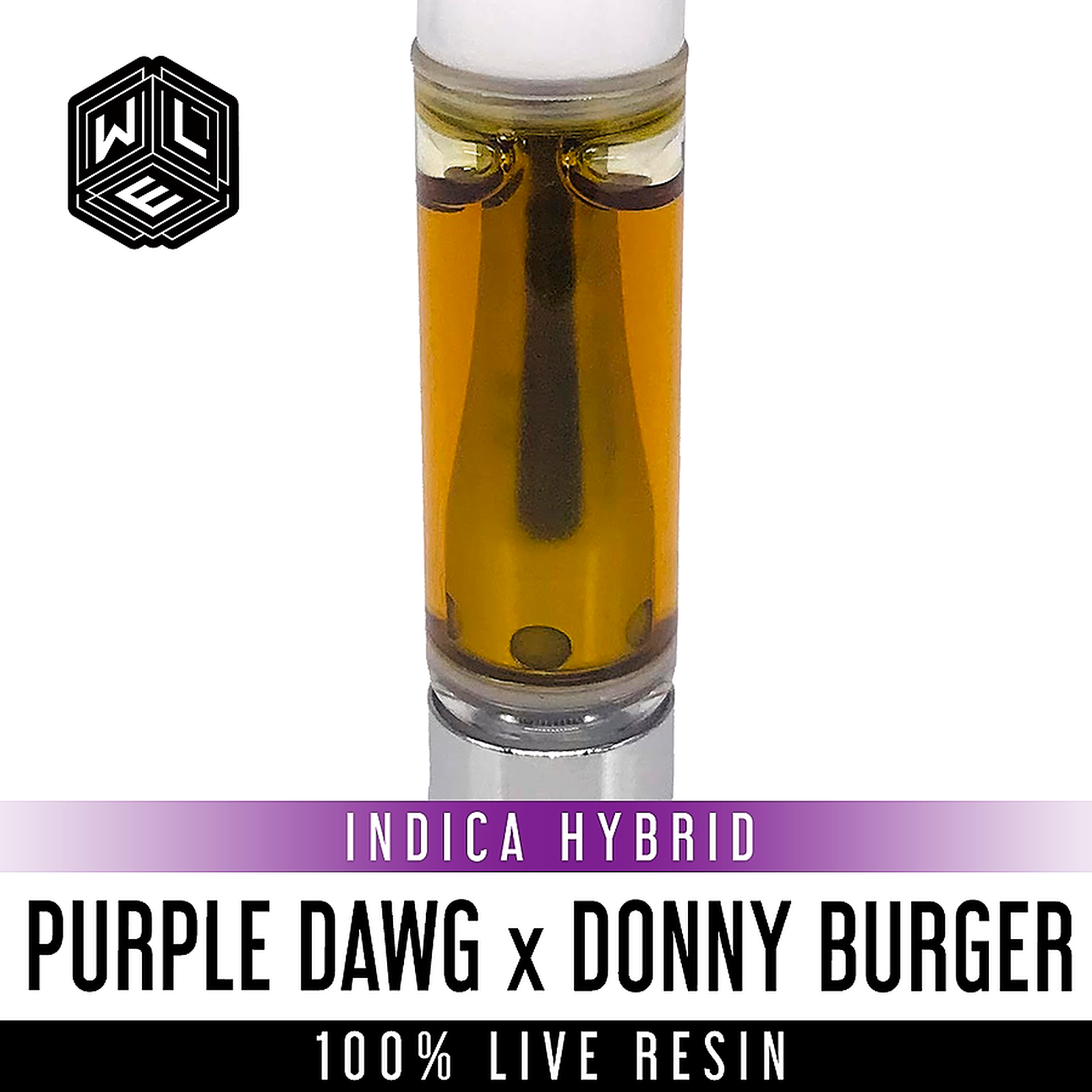White Label Extracts: Purple Dawg x Donny Burger 100% Live Resin Cartridge 1 Gram | Leafly