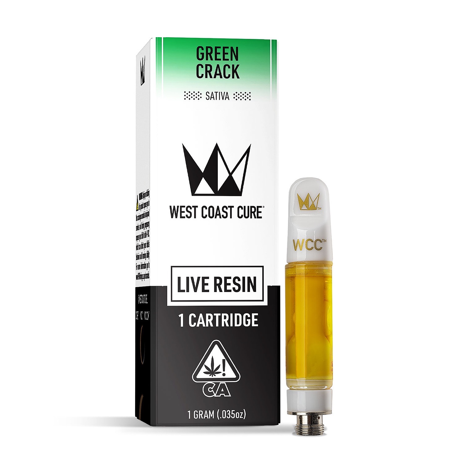 West Coast Cure Green Crack Live Resin Cartridge 1g Leafly
