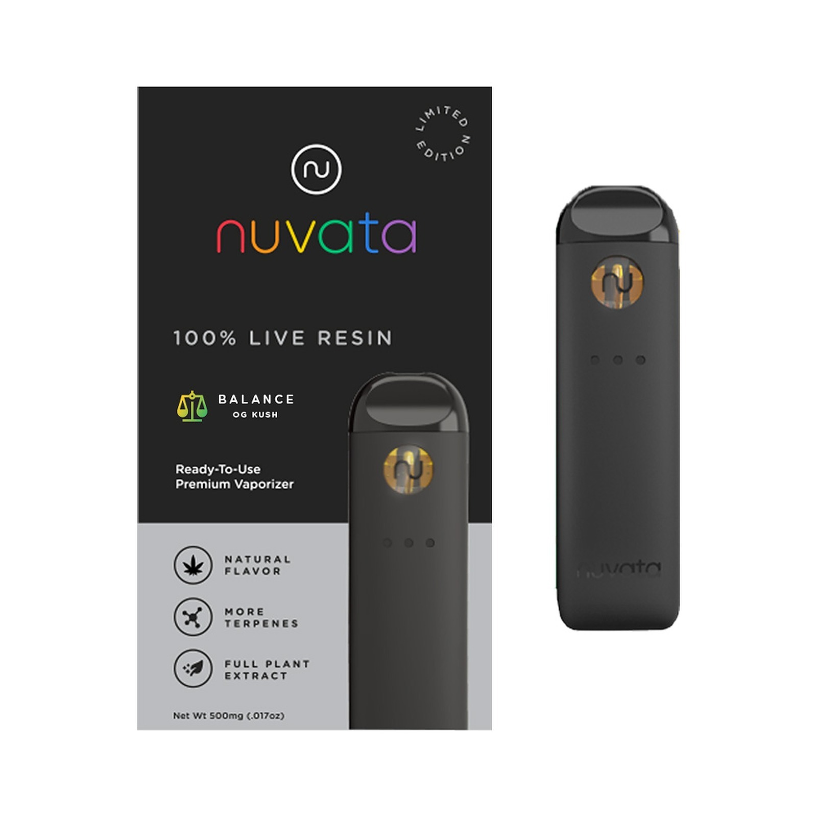 Nuvata: Live Resin - Balance - OG Kush | Leafly