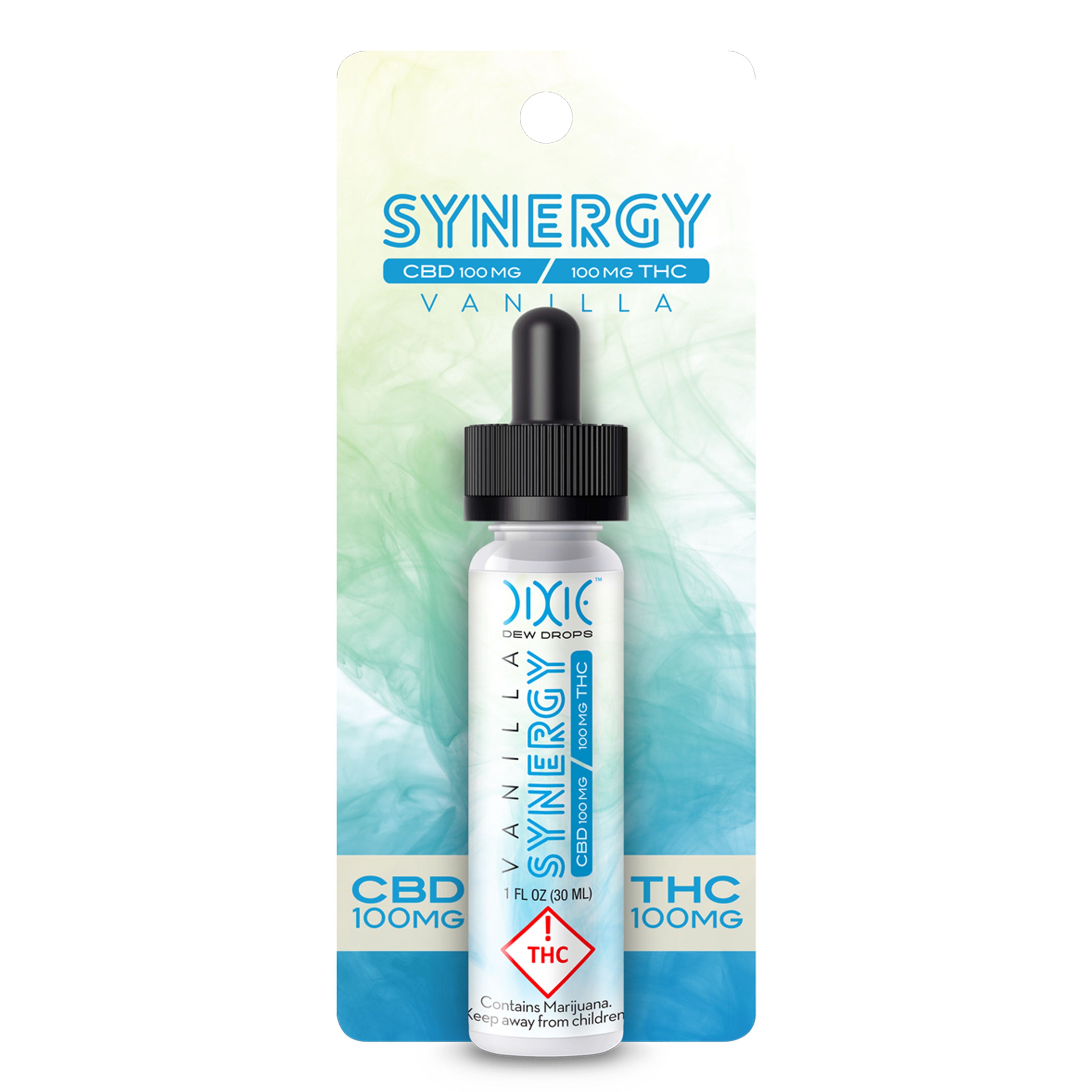 Dixie Brands: SYNERGY: 1:1 Vanilla Dew Drops - 200mg | Leafly