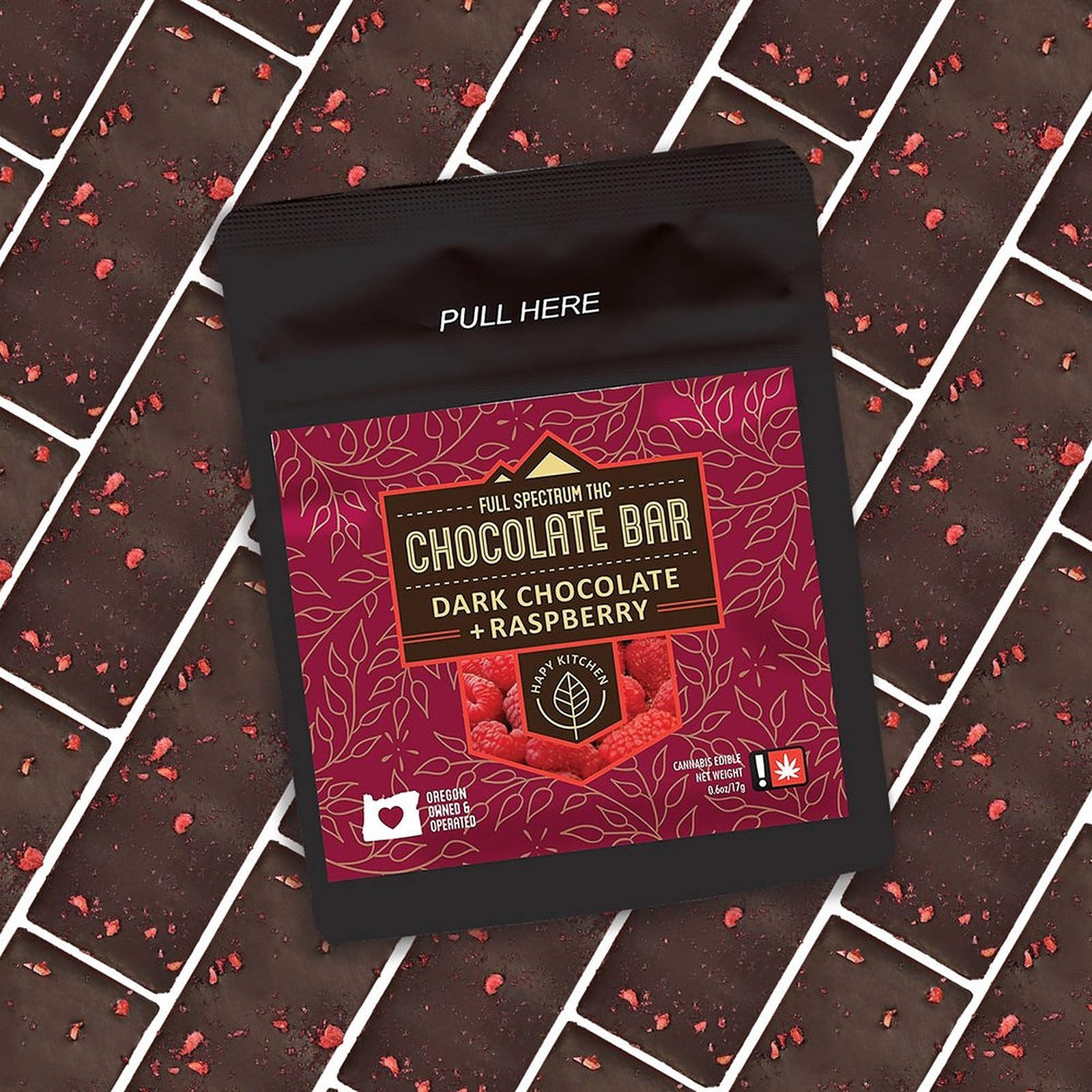 Hapy Kitchen: Chocolate Bar - 100mg THC - Raspberry | Leafly Hapy Kitchen: Chocolate Bar - 100mg THC - Raspberry | Leafly