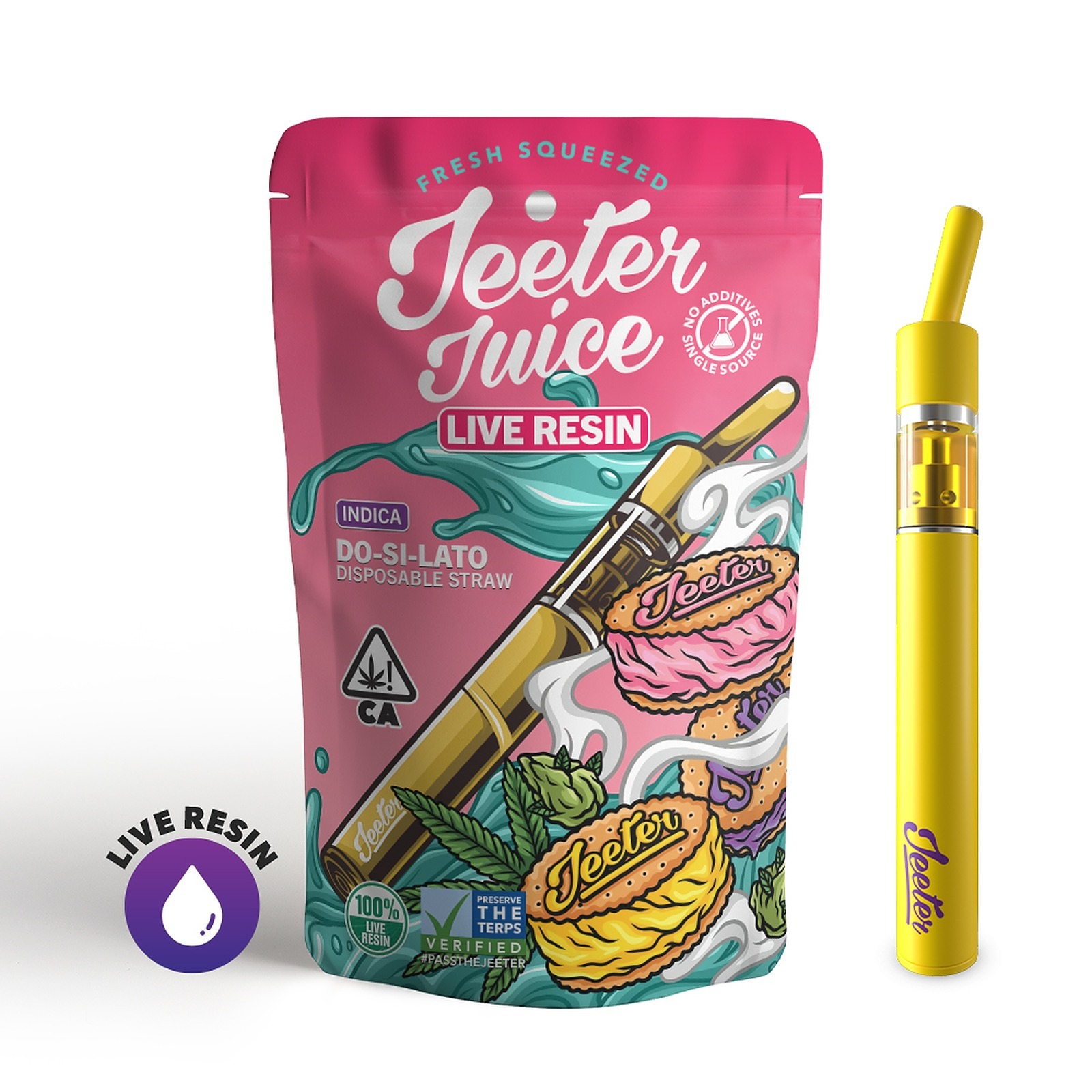 Jeeter: Dosilato Live Resin Disposable Straw 500mg | Leafly