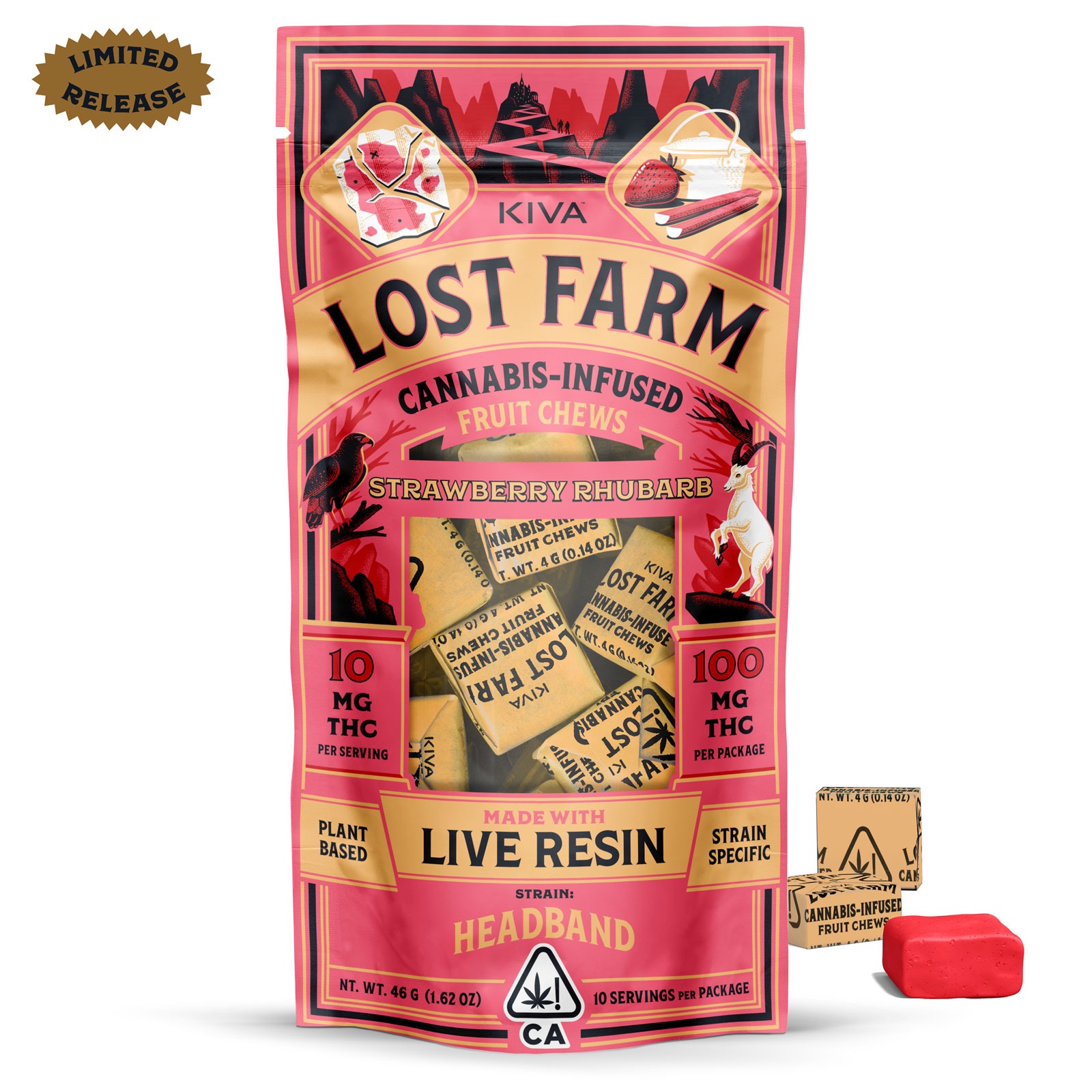 Lost Farm: 10mg Lost Farm 'Headband x Strawberry Rhubarb' Live Resin ...