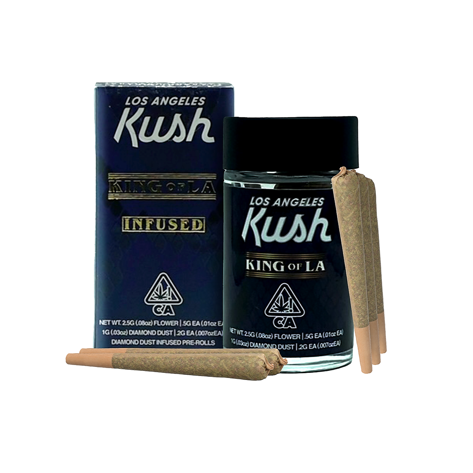 LA Kush - Los Angeles Kush: King of LA - (5 x .7g) - DIA - 2.5g | Leafly