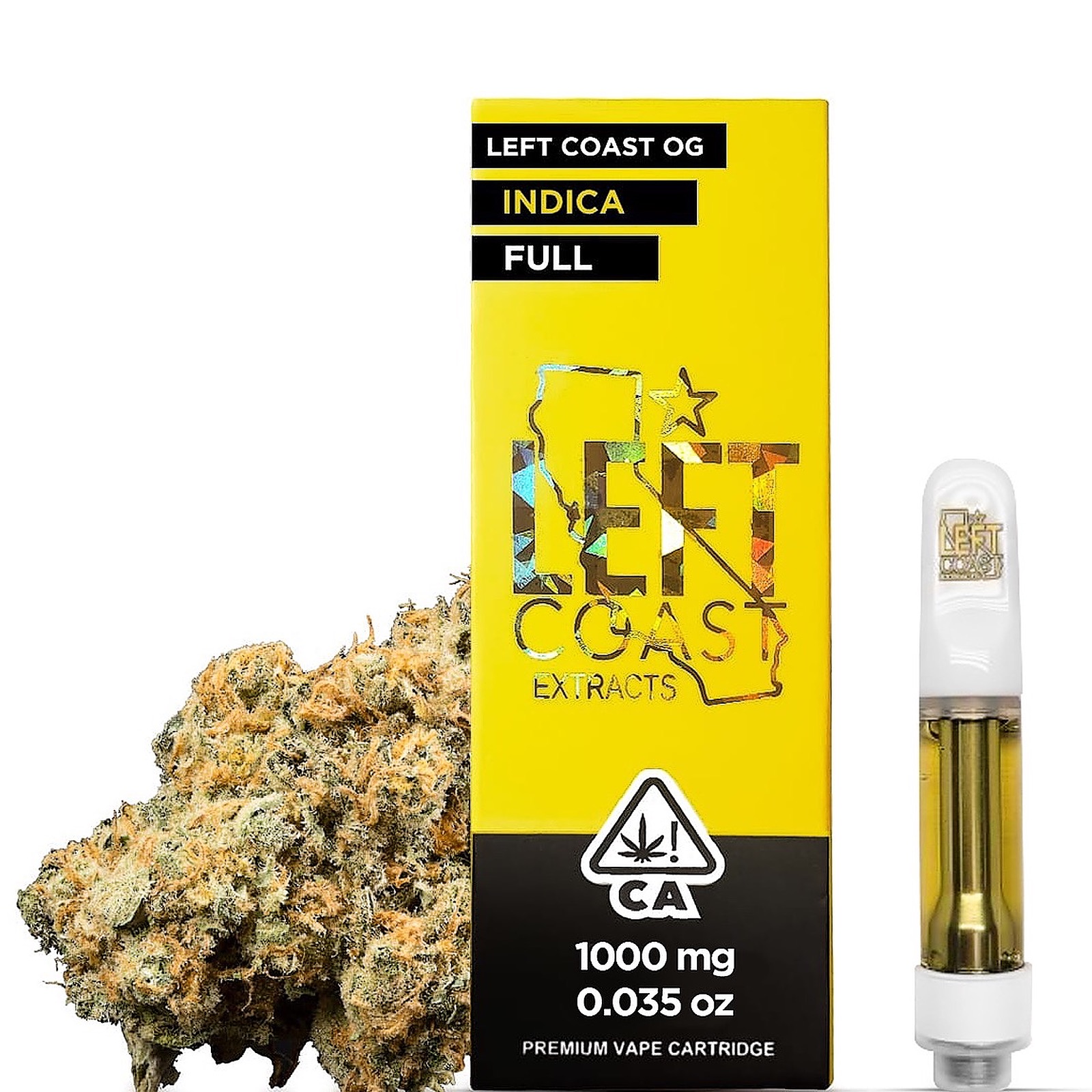 Left Coast Extracts: Left Coast OG Cartridge 1g | Leafly