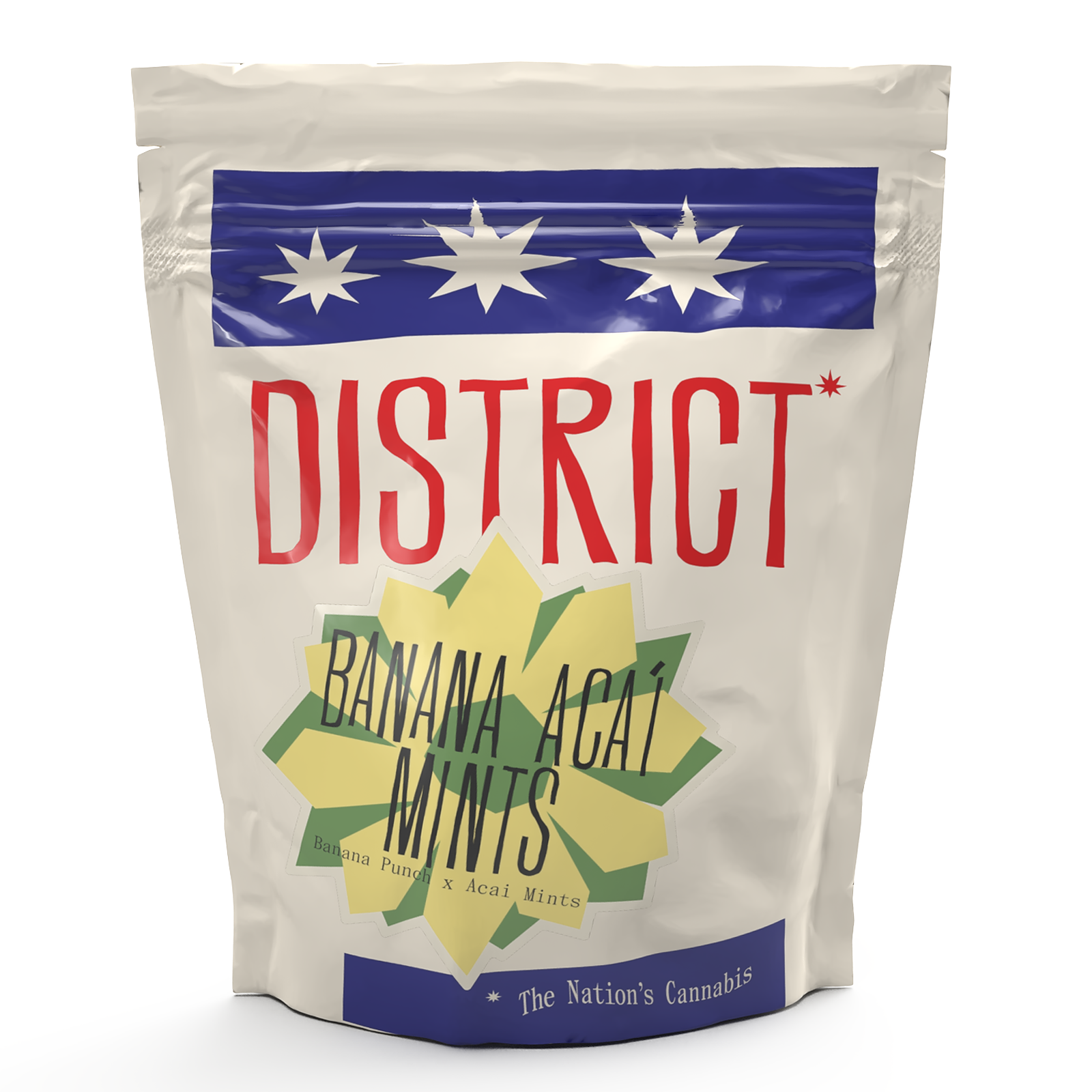 District Cannabis: Banana Acai Mints Flower 14g | Leafly