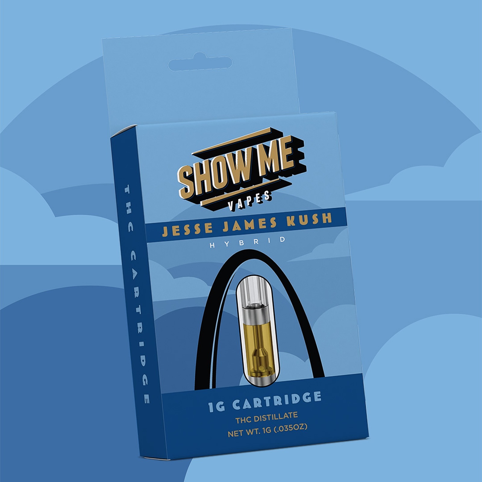 SHOW ME: Jesse James Kush (H) | 1G THC Cartridge | Show Me | Leafly