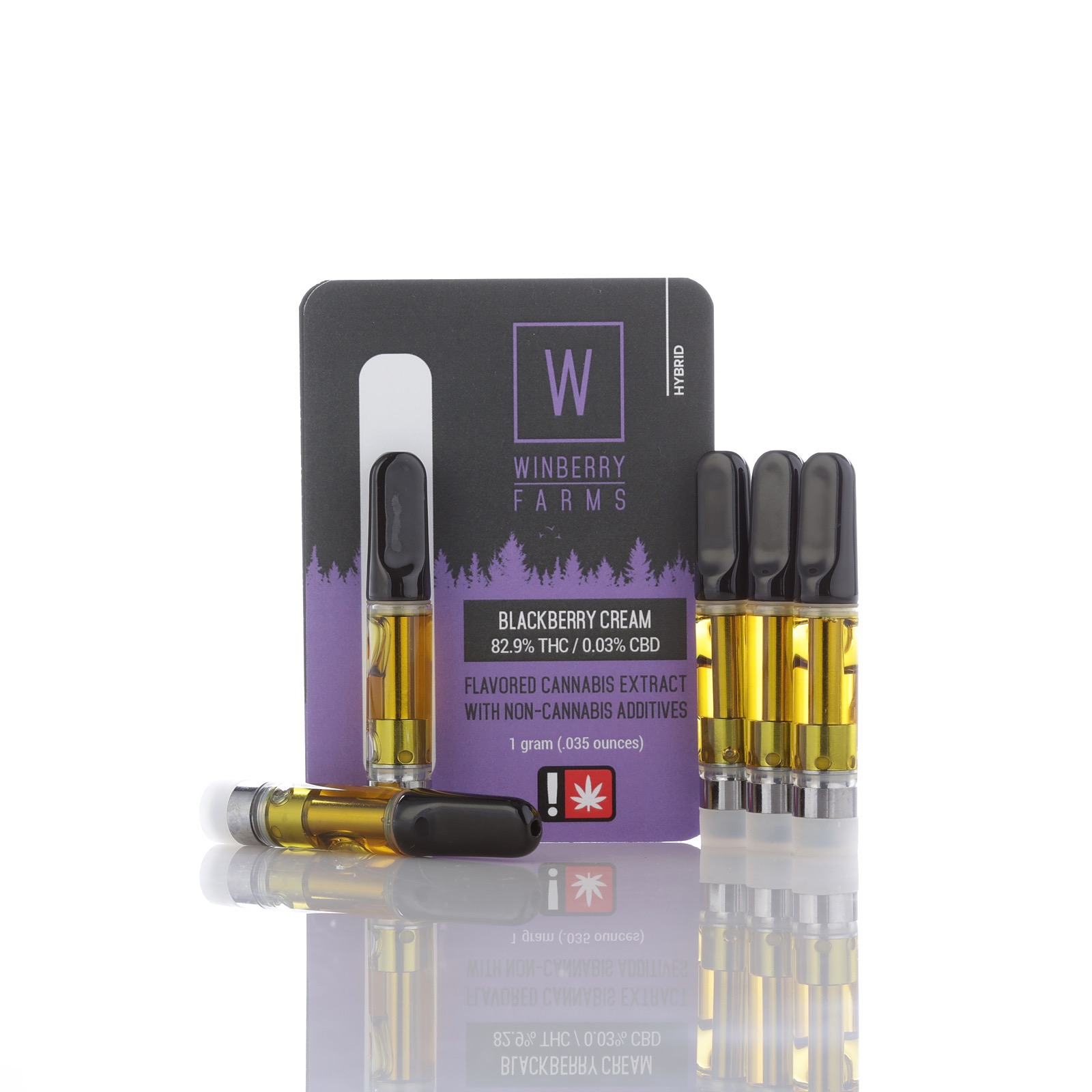 Winberry Farms Blackberry Cream Distillate Cartridge 1g Leafly